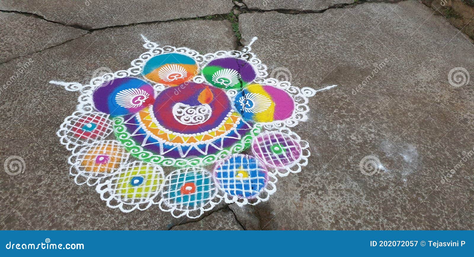 Rangoli Design Colors of Life Stock Image - Image of rangoli, colors ...