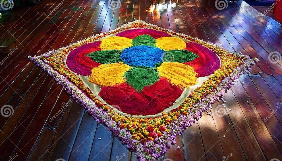 Rangoli Designs Involve Creating Intricate Patterns on the Floor Using ...