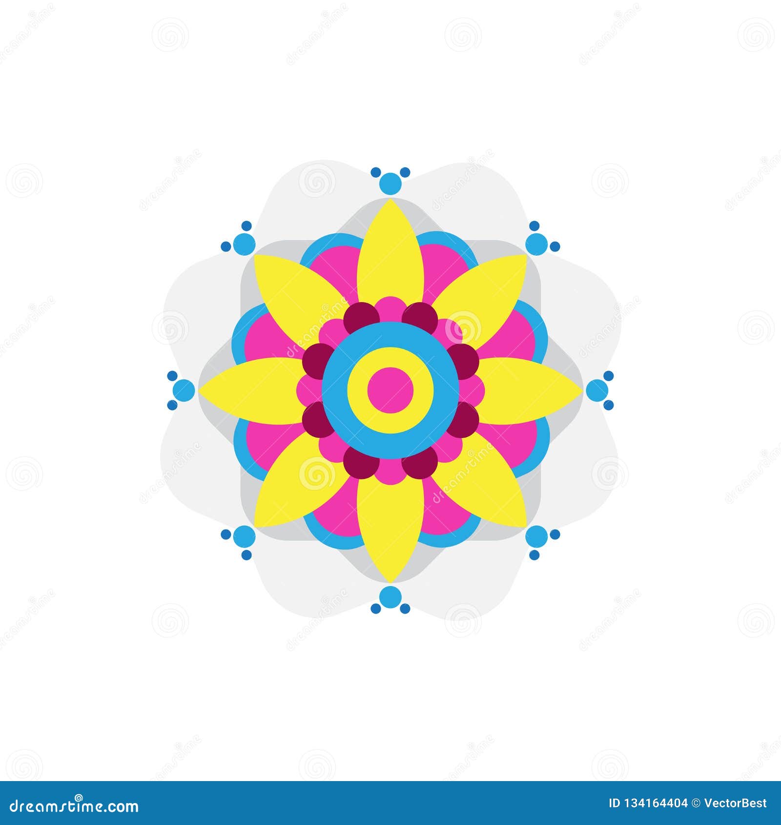 Rangoli Icon. Trendy Flat Vector Rangoli Icon On White Background From ...