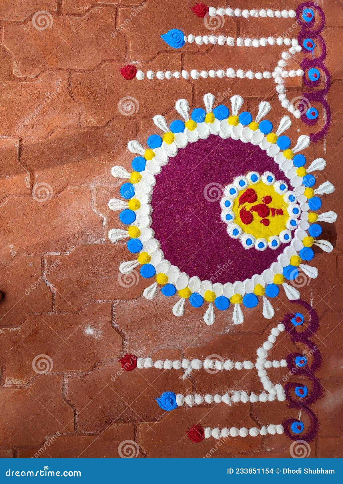 Rangoli India Beautiful Culture Stock Photo - Image of culture, natural ...