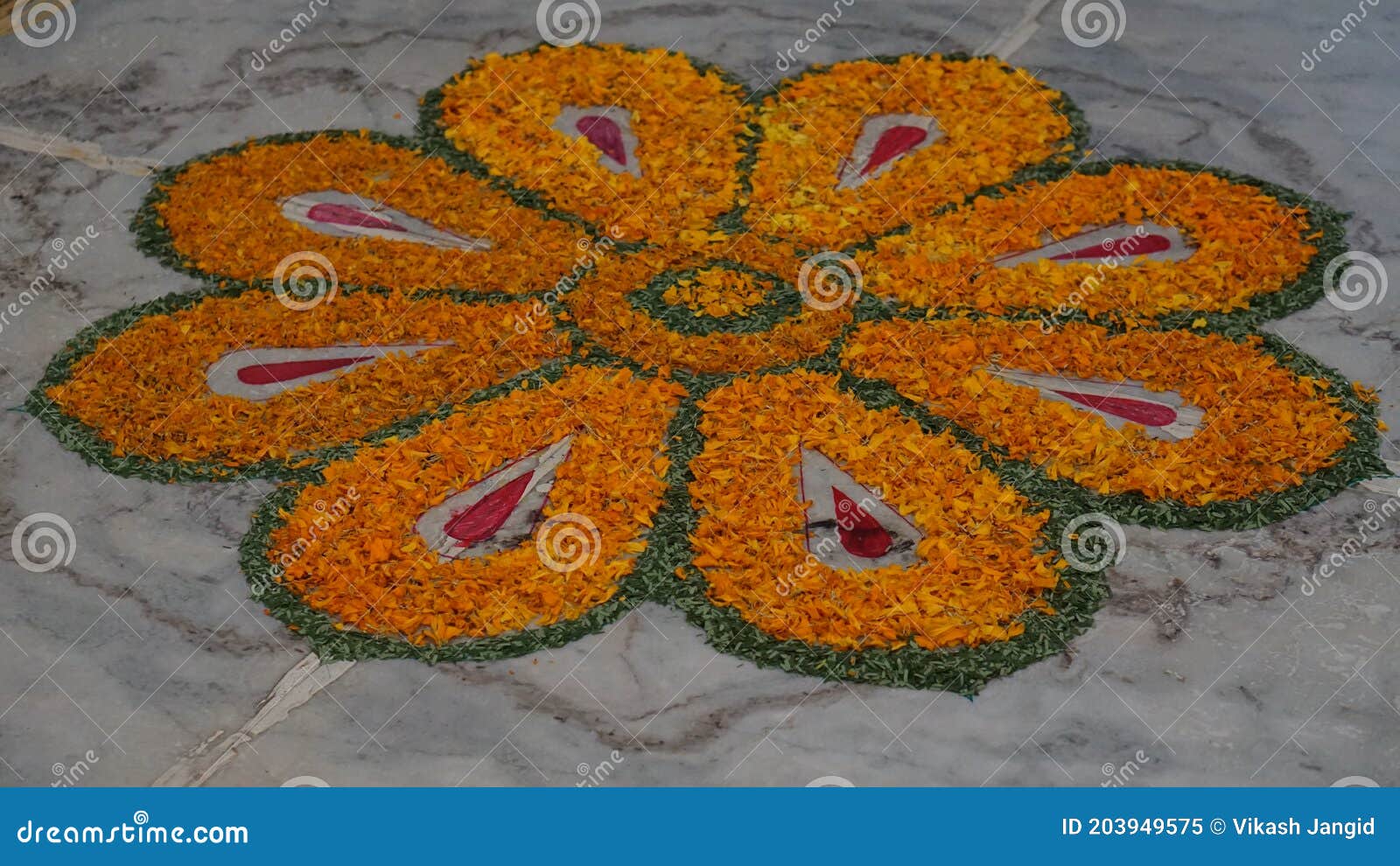 Rangoli made by flowers stock image. Image of tapestry - 203949575