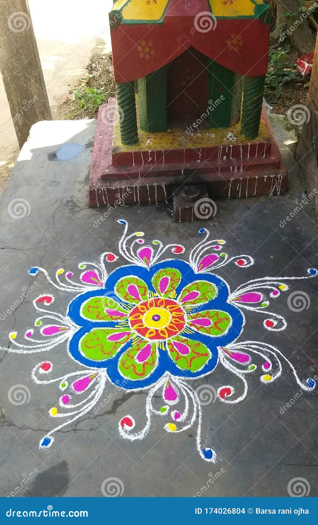 Rangoli in Odisha Nature Beauty Design Stock Photo - Image of nature ...