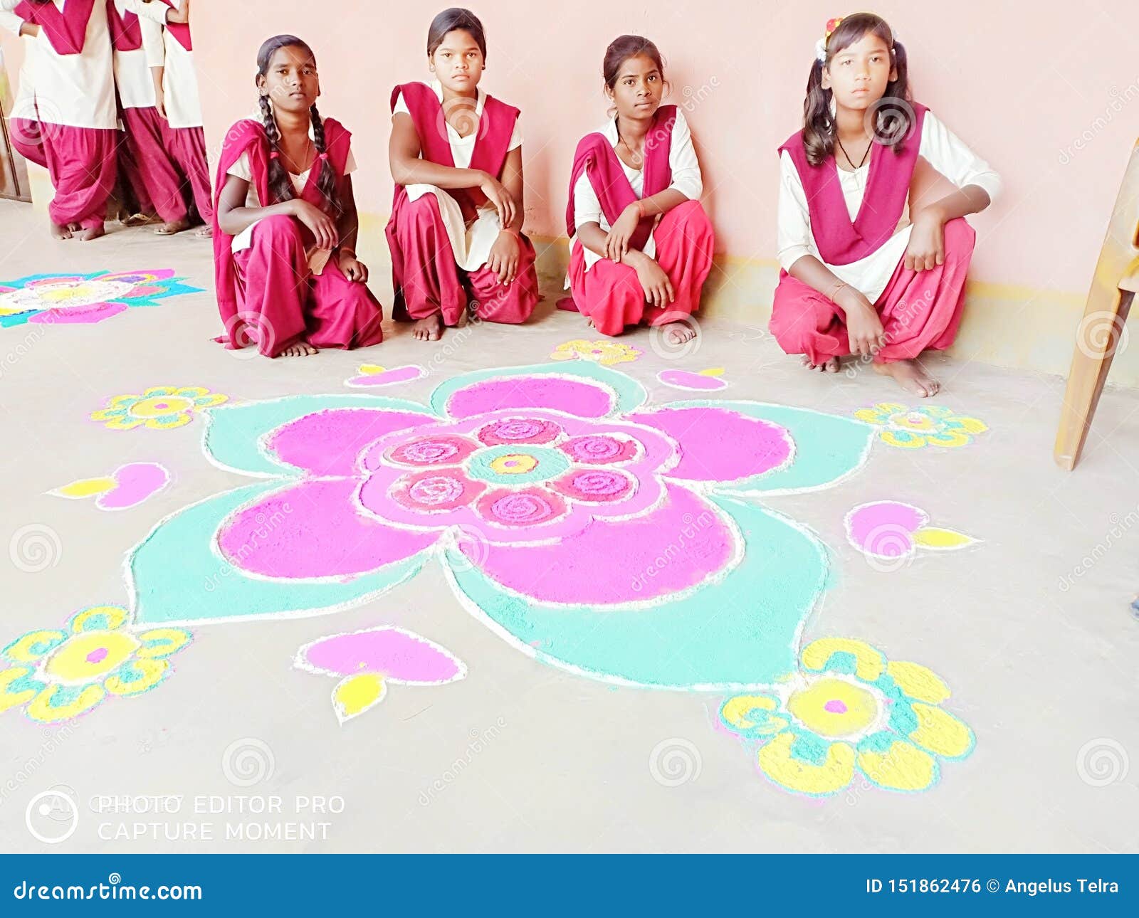 Rangoli editorial photo. Image of rangoli, arts, students - 151862476