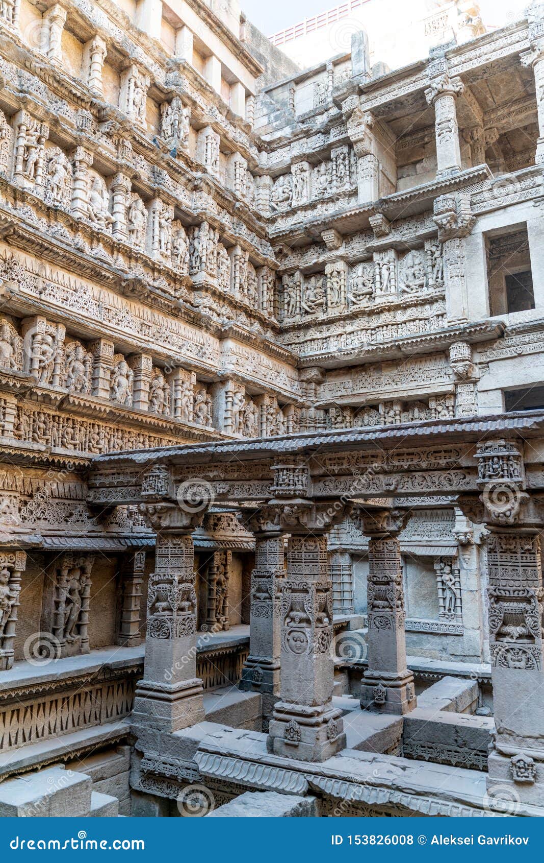 The Rani Ki Vav Old Well in India Stock Photo - Image of goddess, lord ...