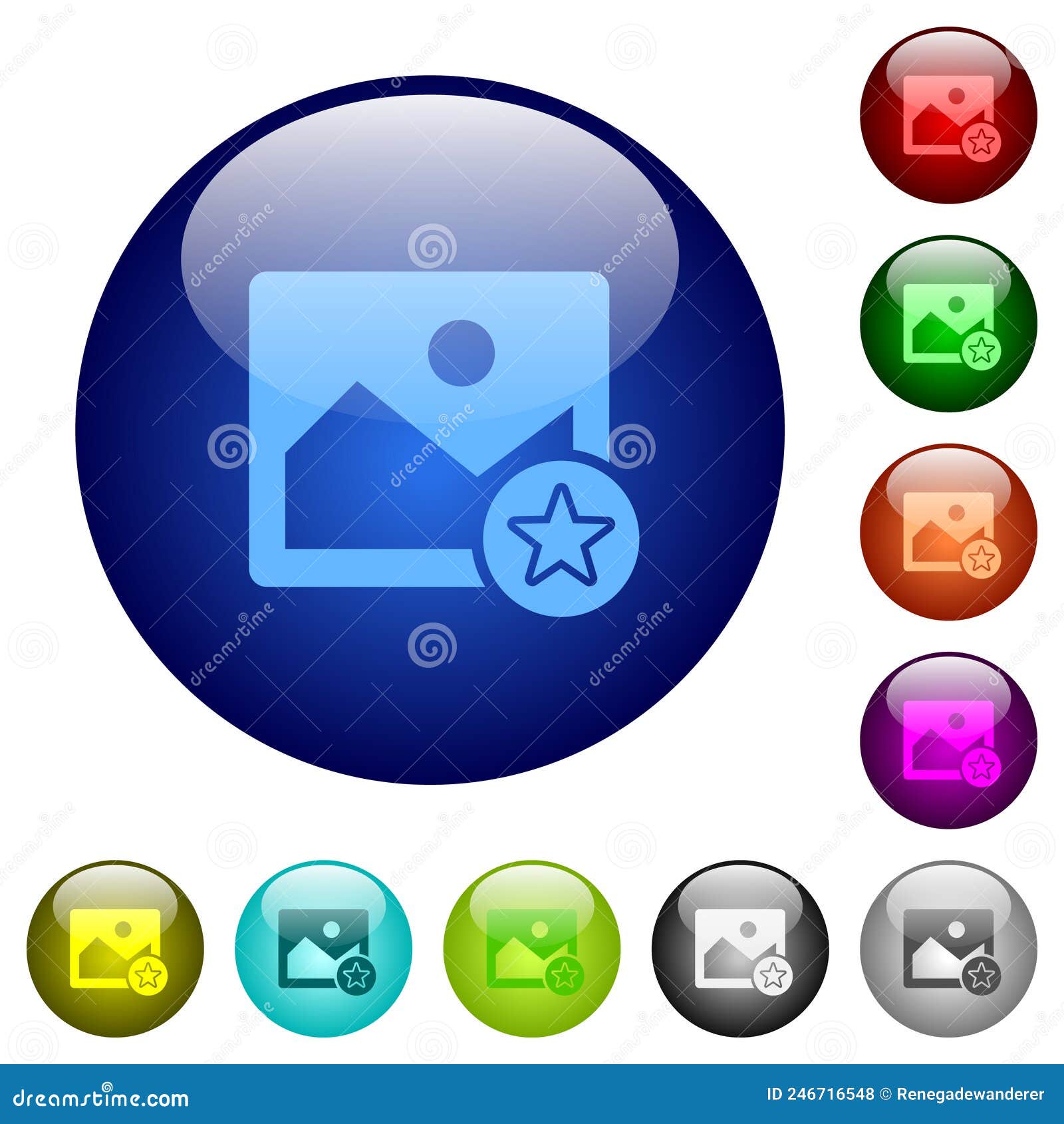 Rank Image Color Glass Buttons Stock Vector - Illustration of marked ...