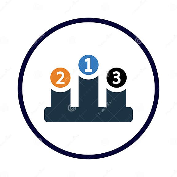 Rank Position, Topper, Topper Rank Icon Stock Vector - Illustration of ...