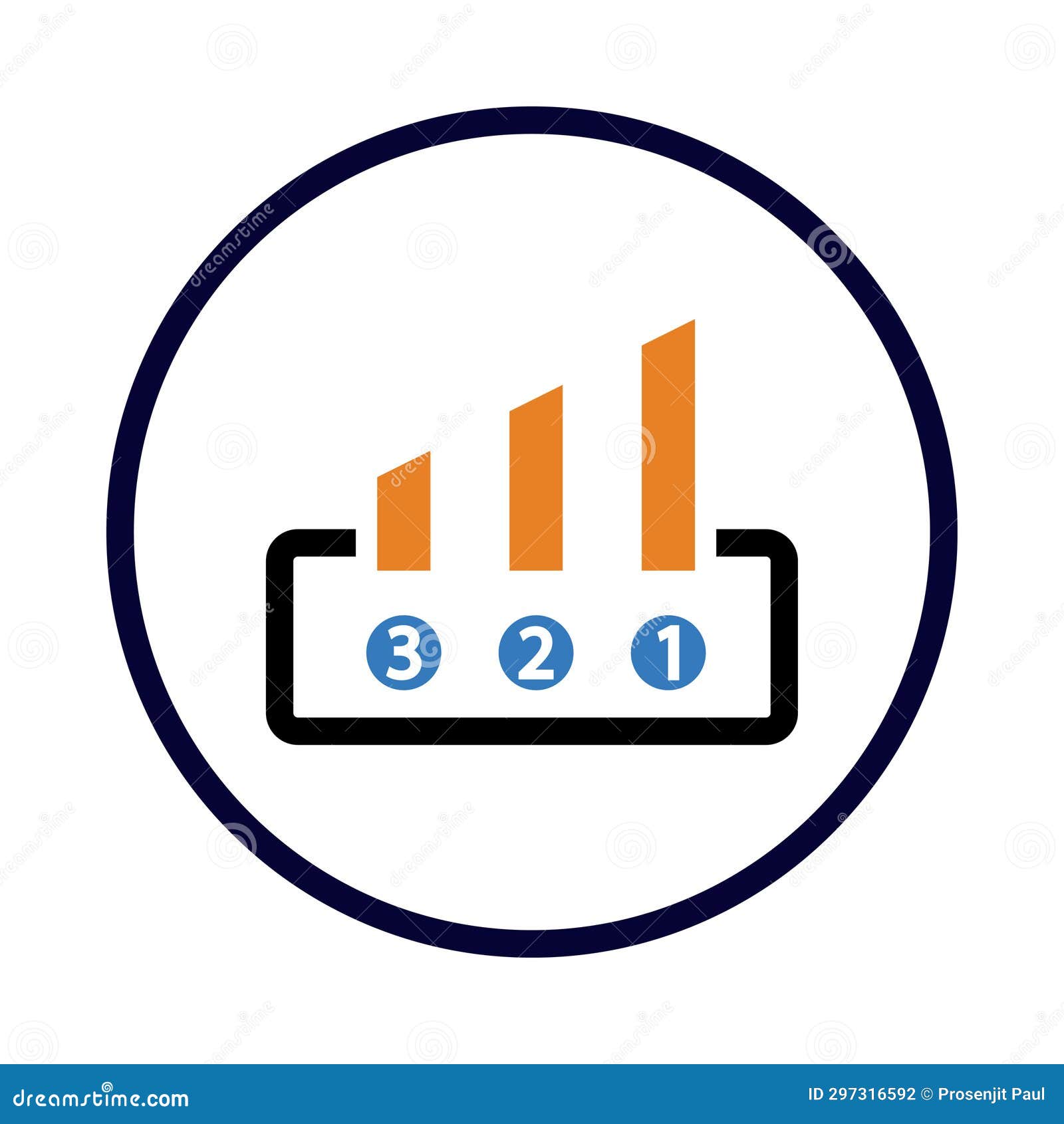 Rank, Reward, Competition, Ranking Award Icon Stock Vector ...