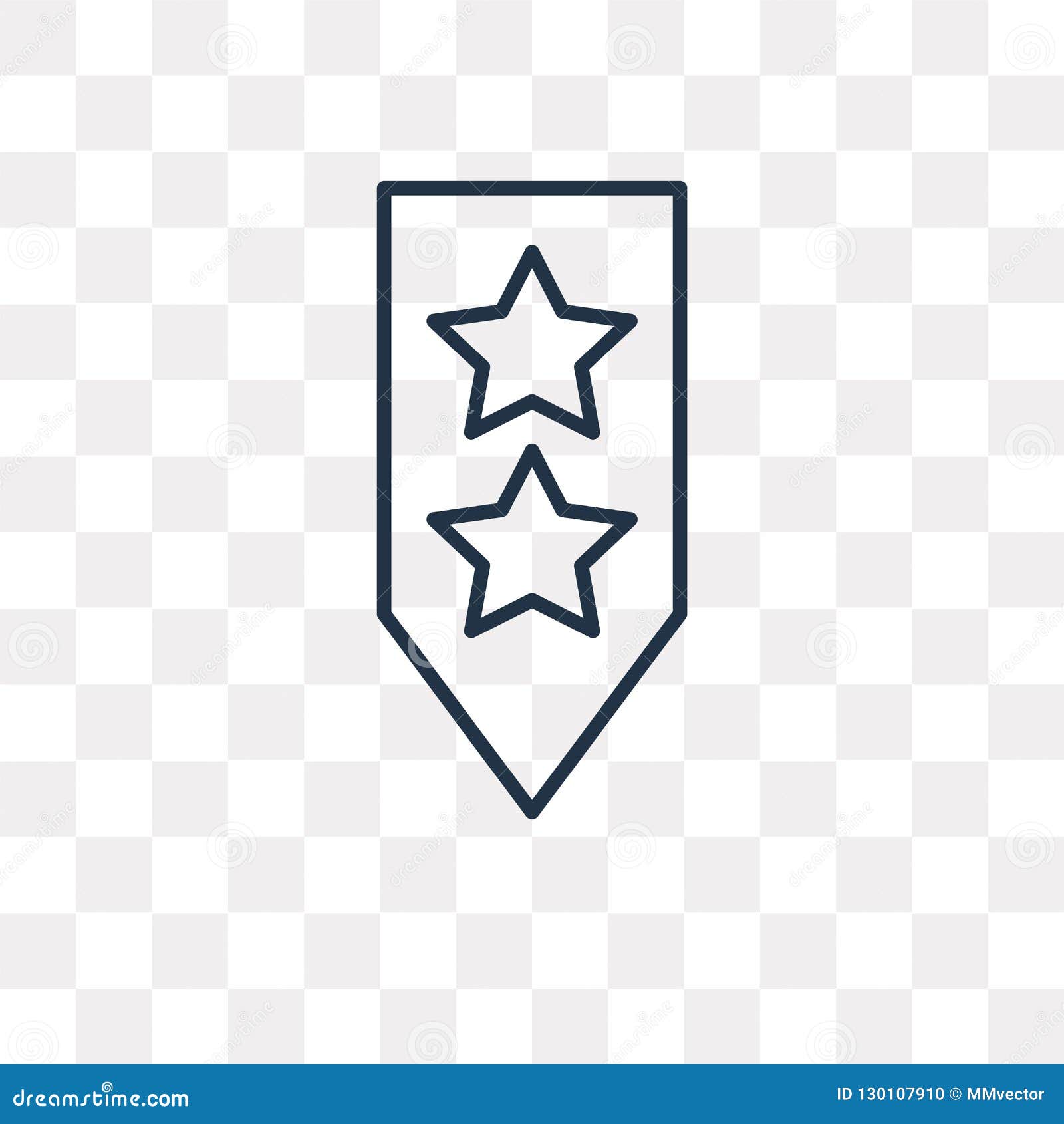 Rank Vector Icon Isolated on Transparent Background, Linear Rank Stock ...