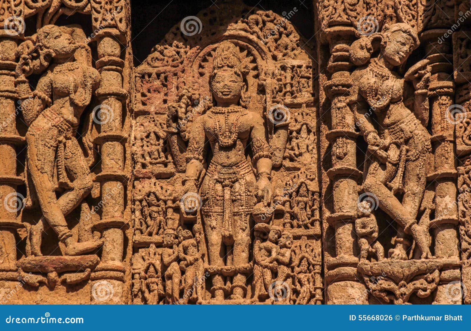 Ranki vav sculpture stock photo. Image of tourism, wall - 55668026