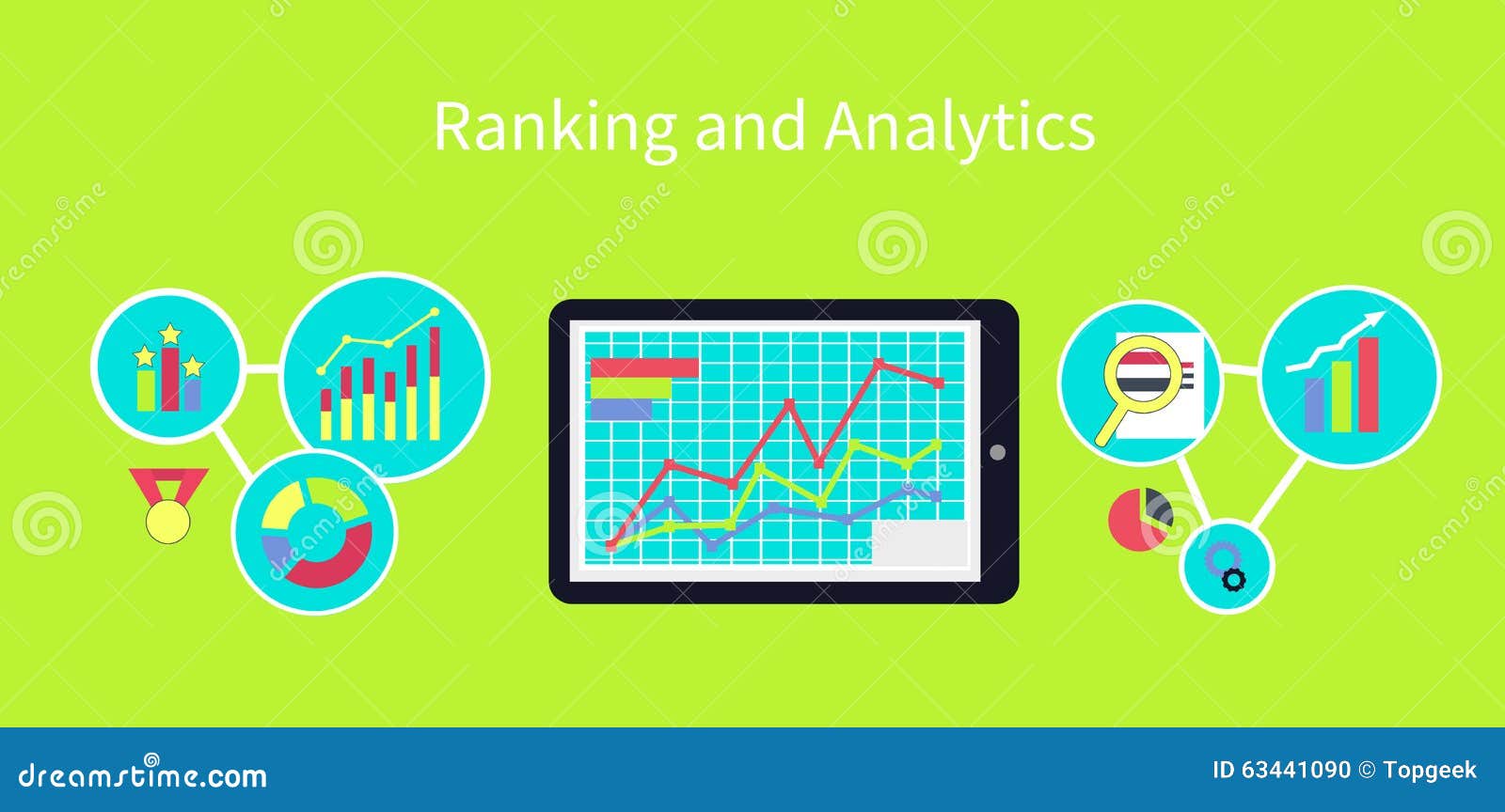 Ranking and Analytics Design Concept Stock Vector - Illustration of ...