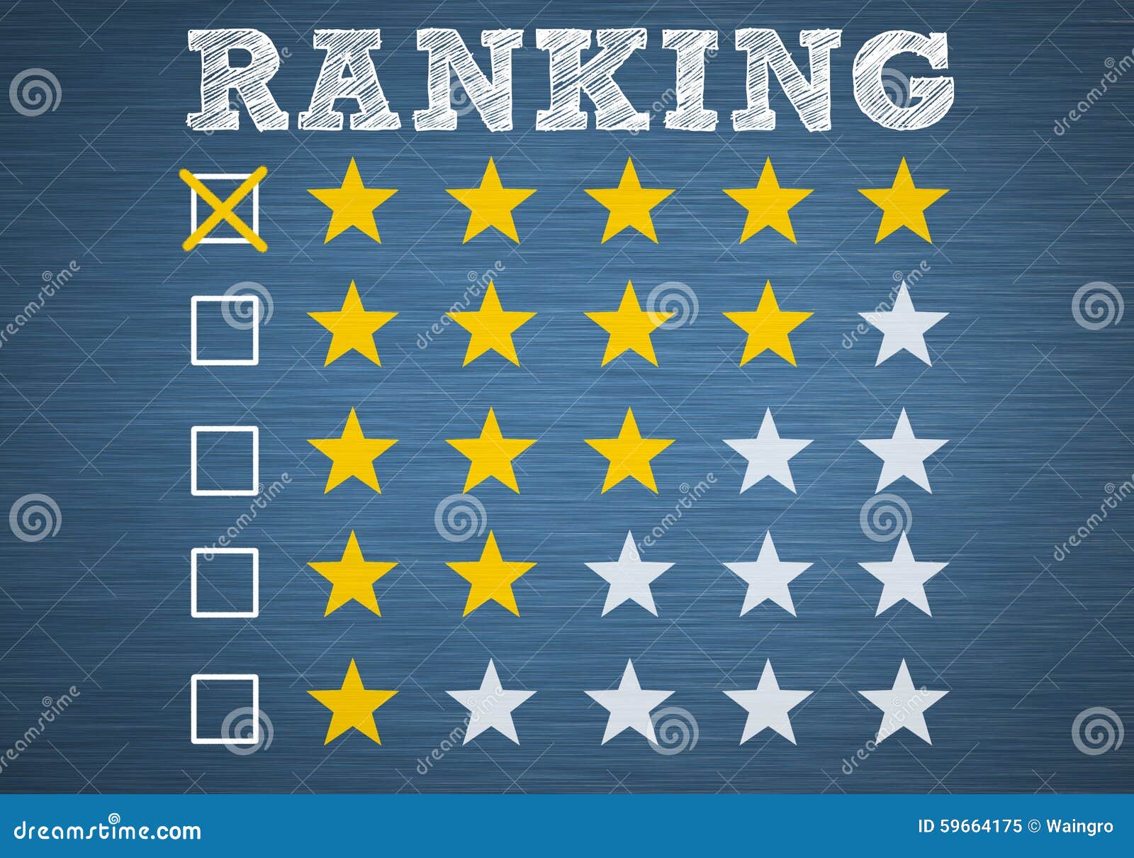 Ranking stock illustration. Illustration of positive - 59664175