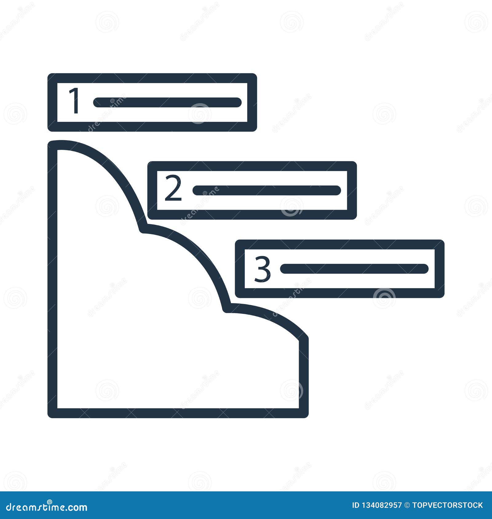 Ranking Factor Icon Vector Isolated on White Background, Ranking Factor ...