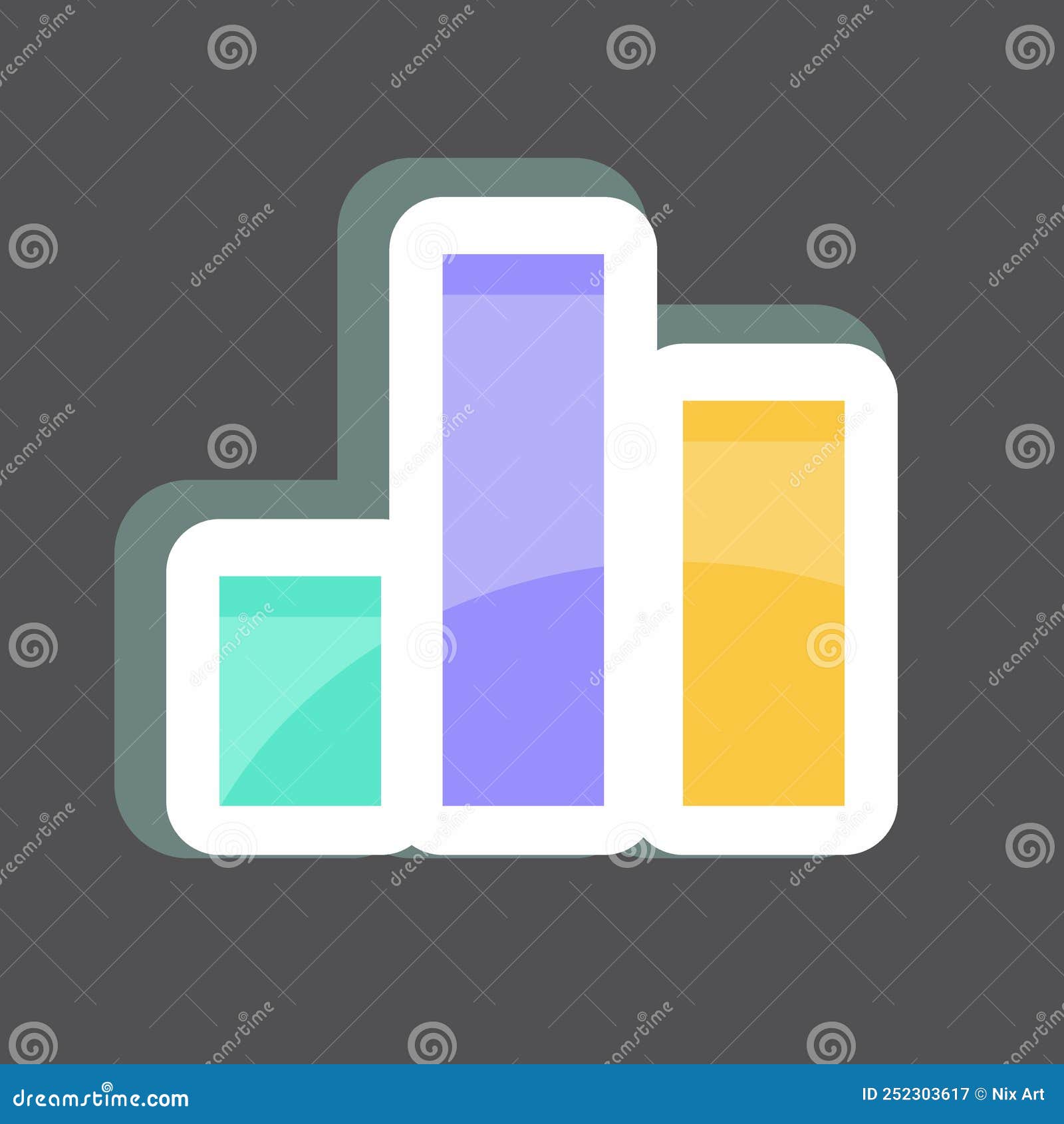 Ranking Factor Sticker in Trendy Isolated on Black Background Stock ...