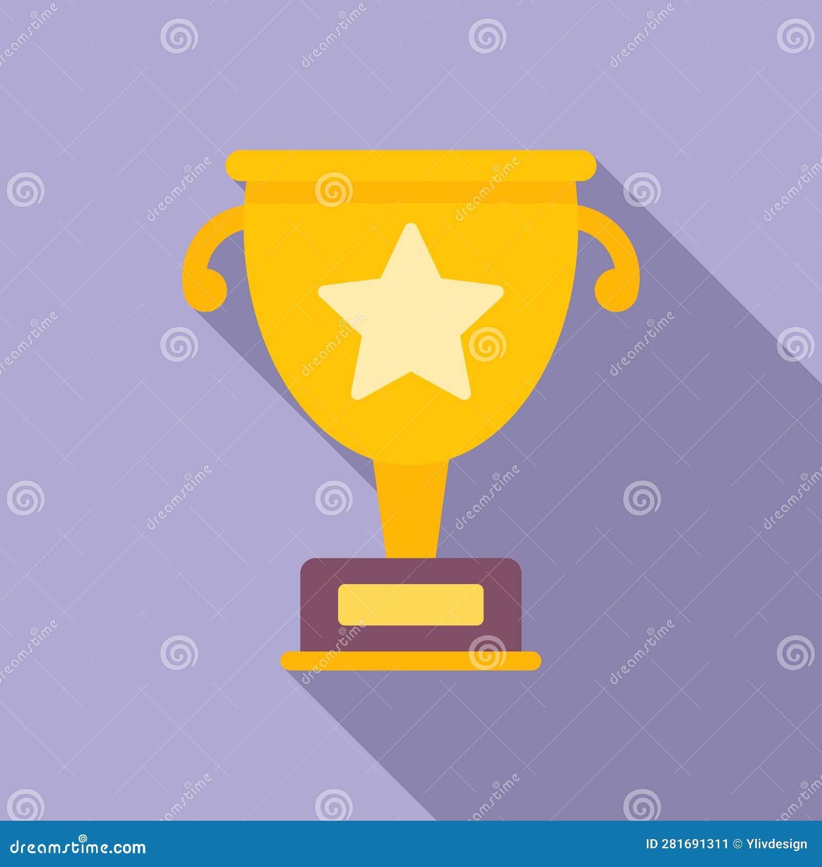 Ranking Gold Cup Icon Flat Vector. Best Reward Stock Vector ...