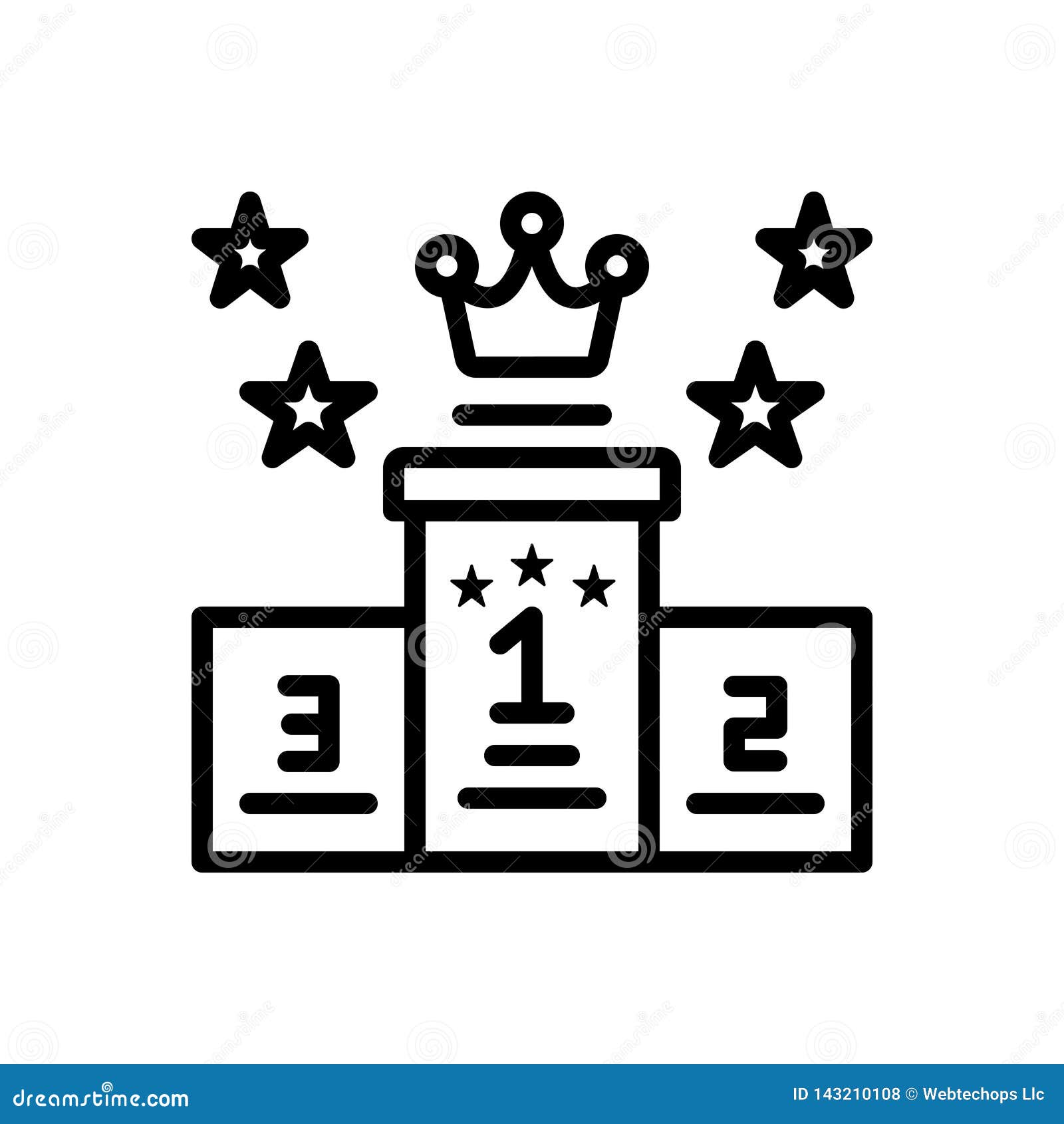 Black Line Icon for Ranking, Category and Score Stock Vector ...