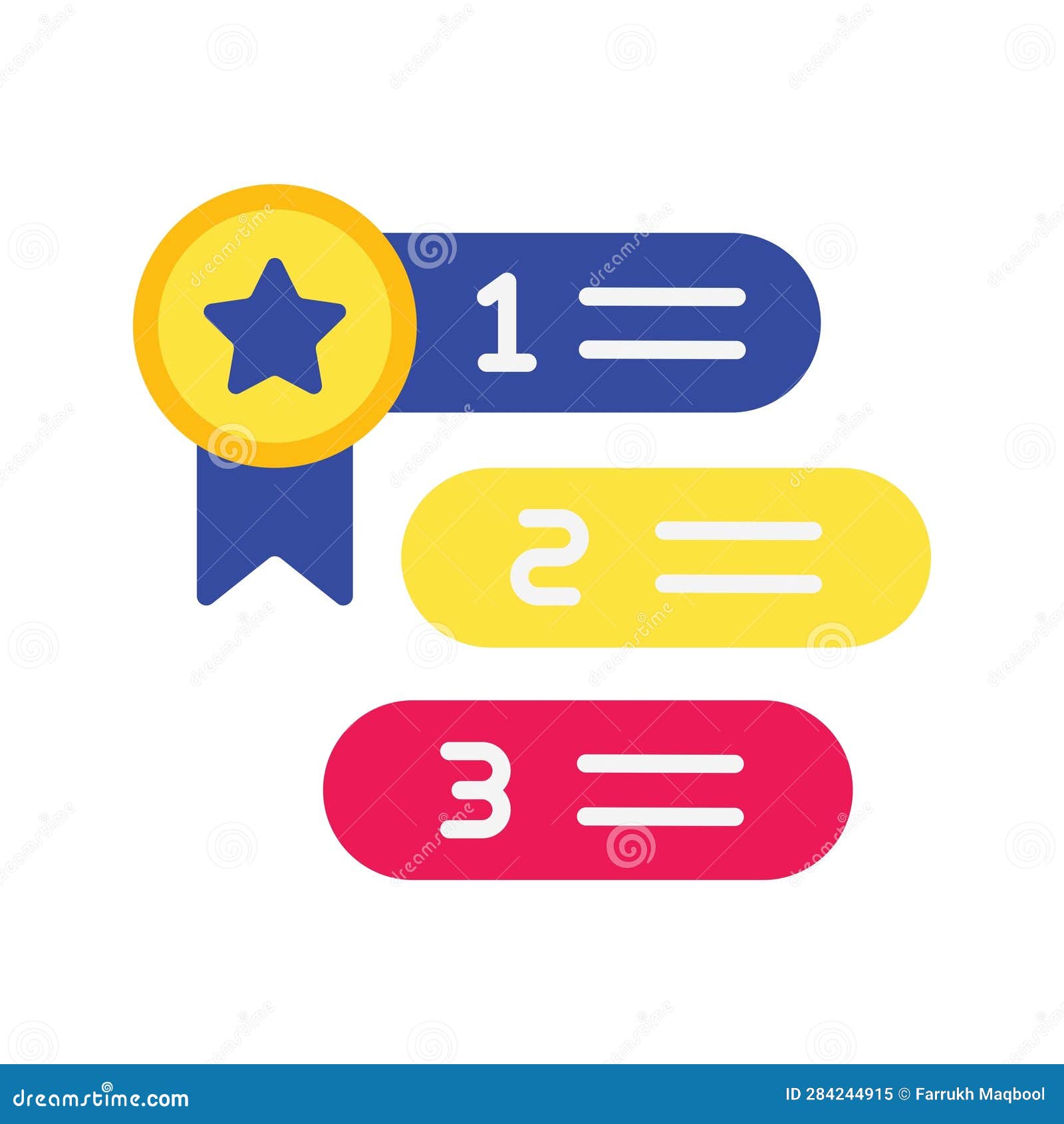 Ranking Icon Image. stock vector. Illustration of customer - 284244915