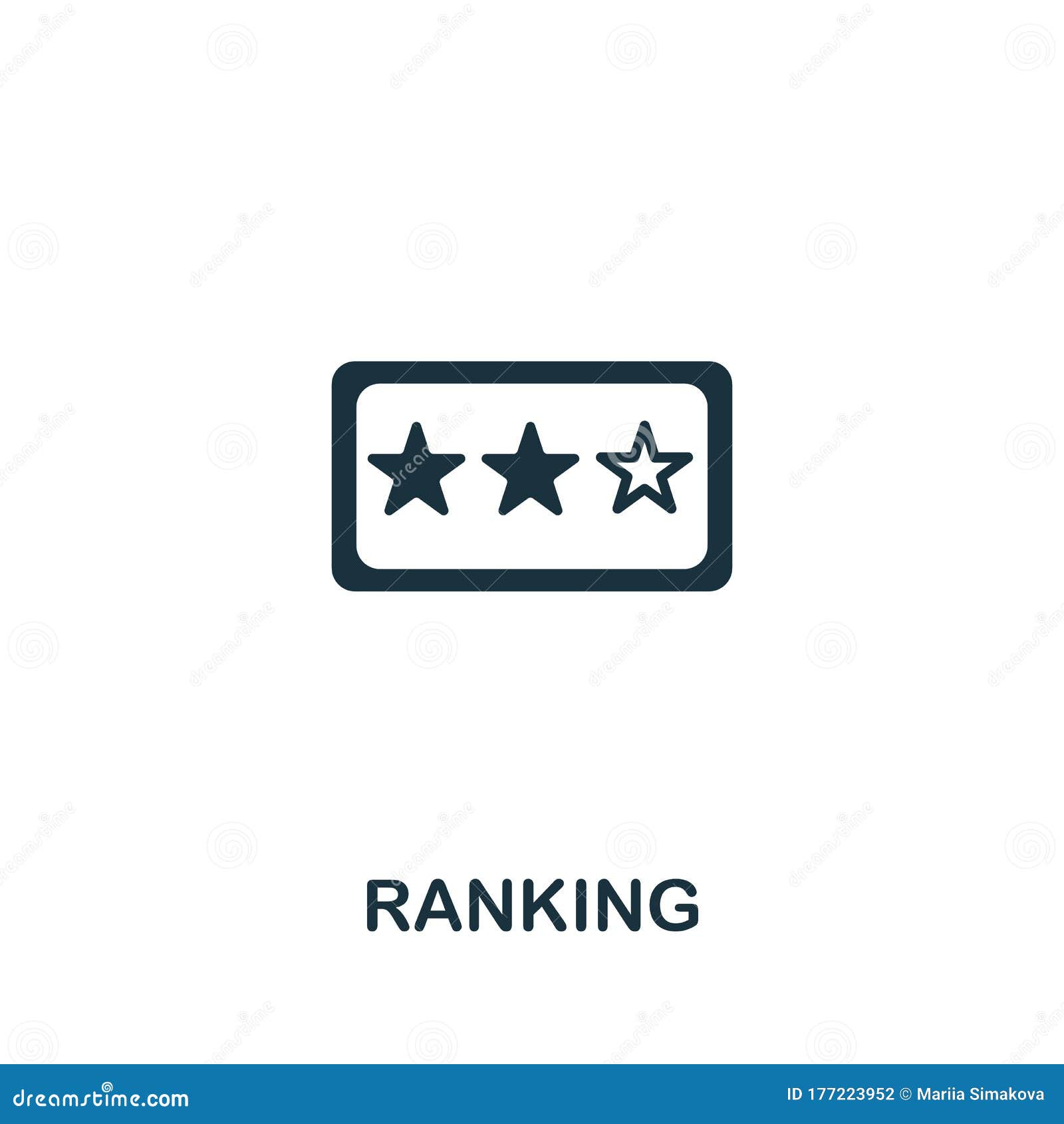Ranking Icon from Seo Collection. Simple Line Ranking Icon for ...