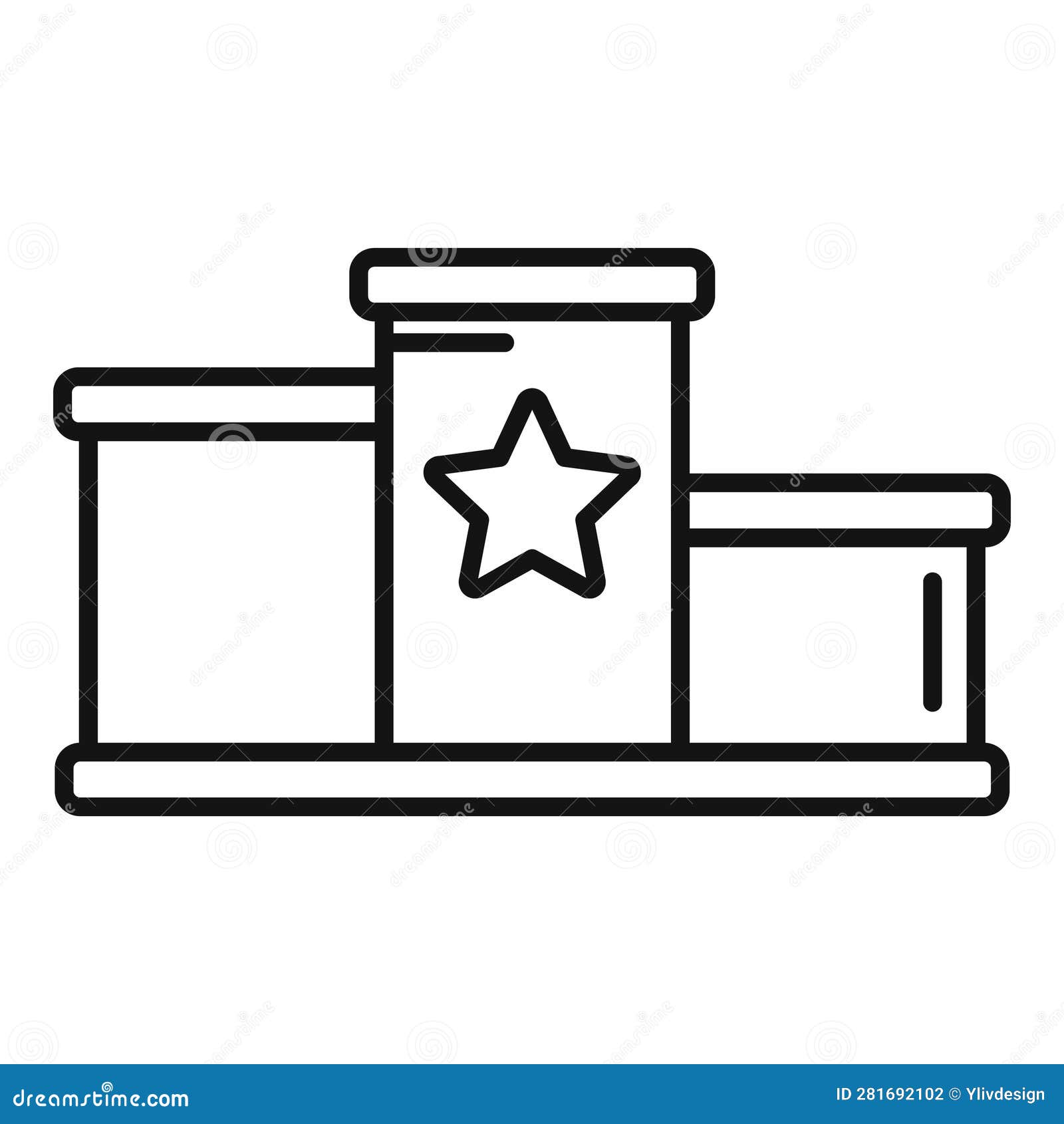Ranking Podium Icon Outline Vector. Best Rank Stock Vector ...
