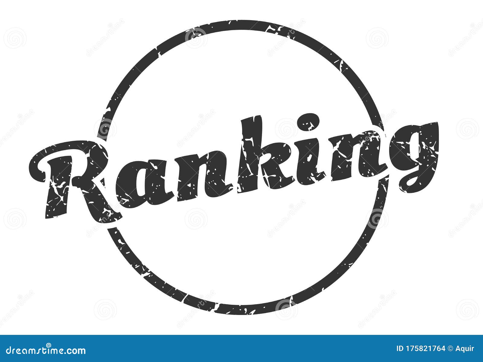 Ranking Sign. Ranking Round Vintage Stamp Stock Vector - Illustration ...