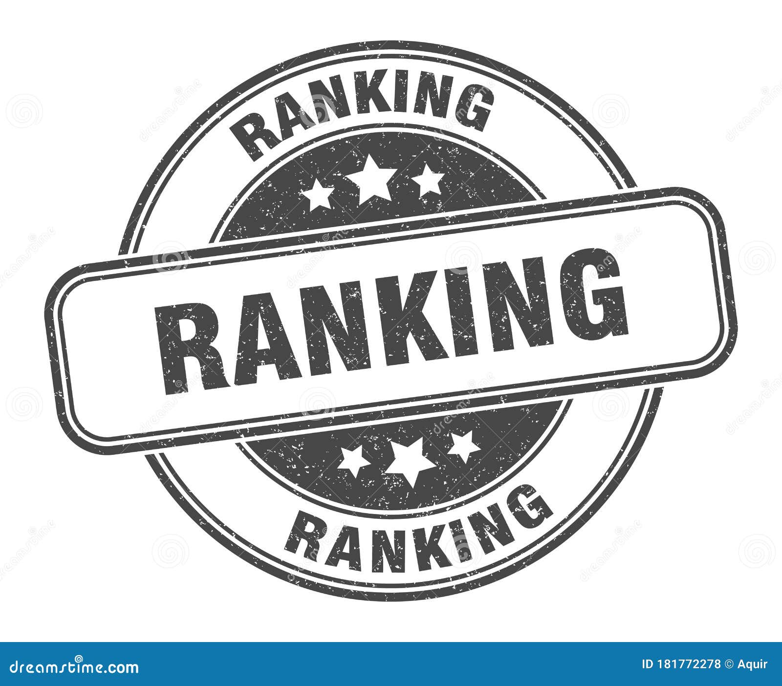 Ranking Stamp. Ranking Round Grunge Sign Stock Vector - Illustration of ...