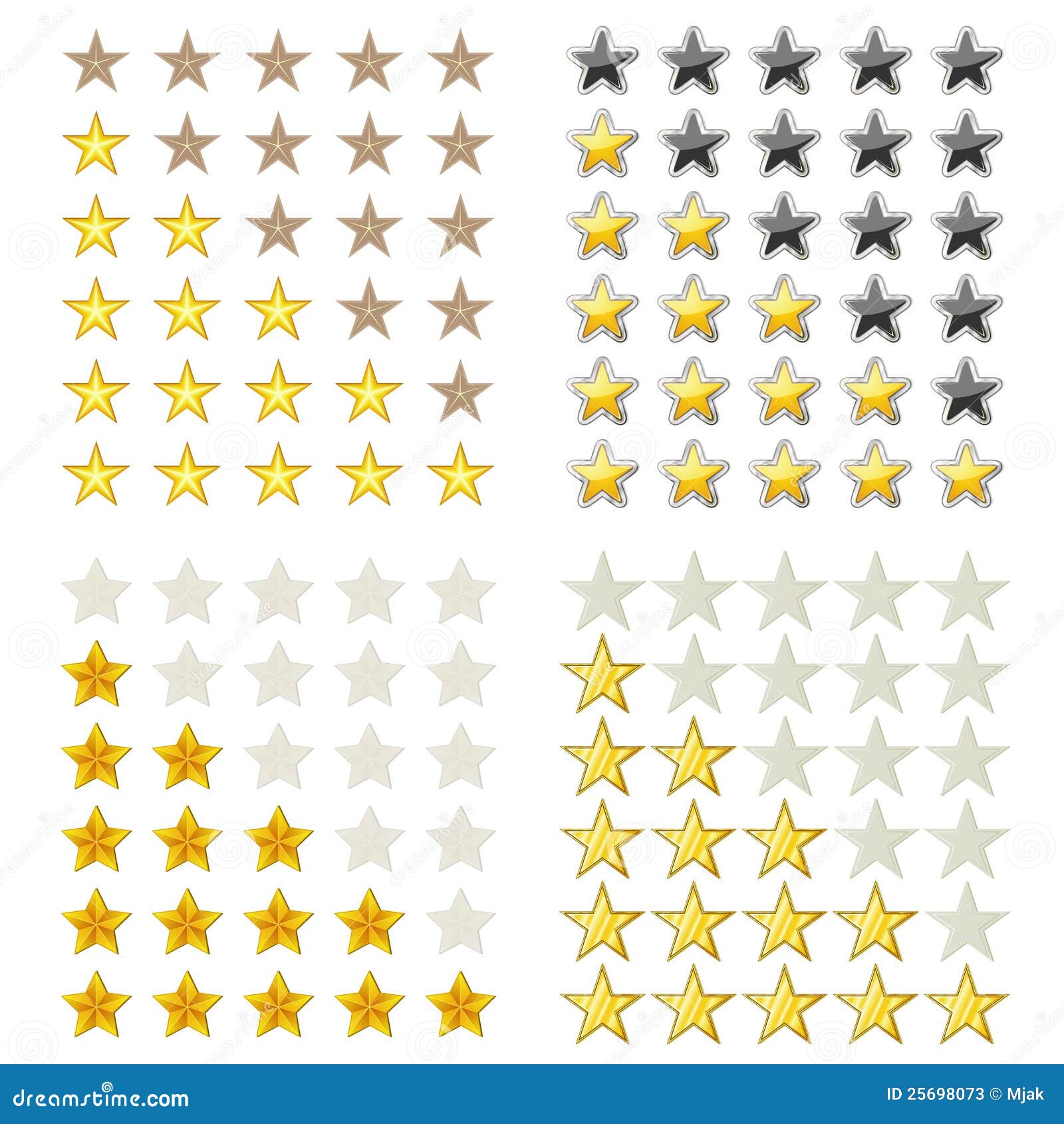 Ranking stars stock vector. Illustration of award, element - 25698073