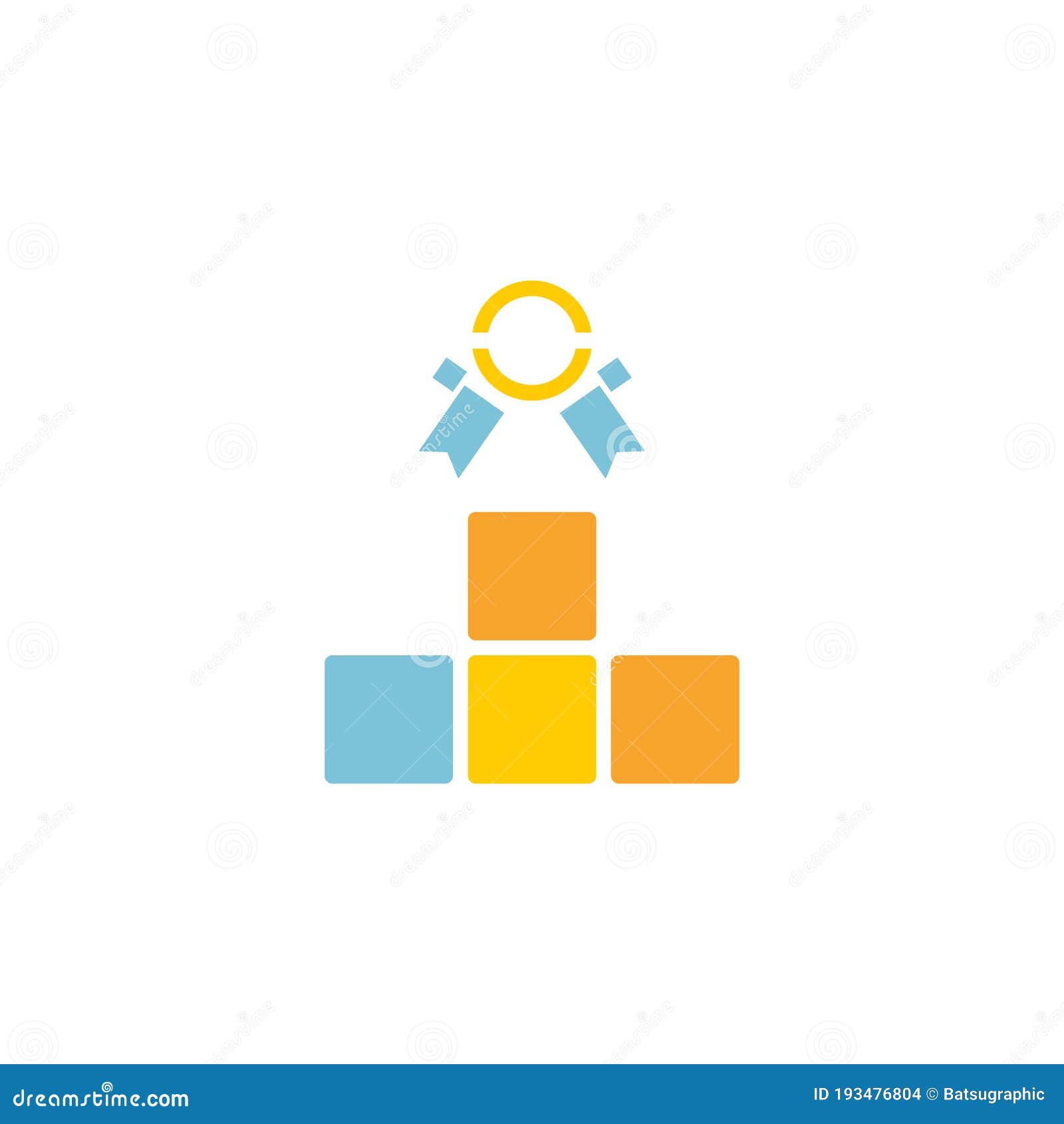 Ranking Vector Icon Logo Design Stock Vector - Illustration of rank ...