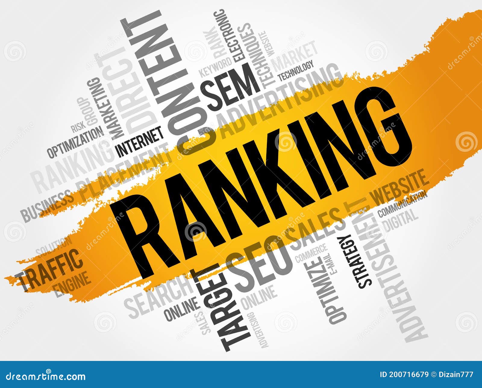 RANKING word cloud stock illustration. Illustration of engine - 200716679