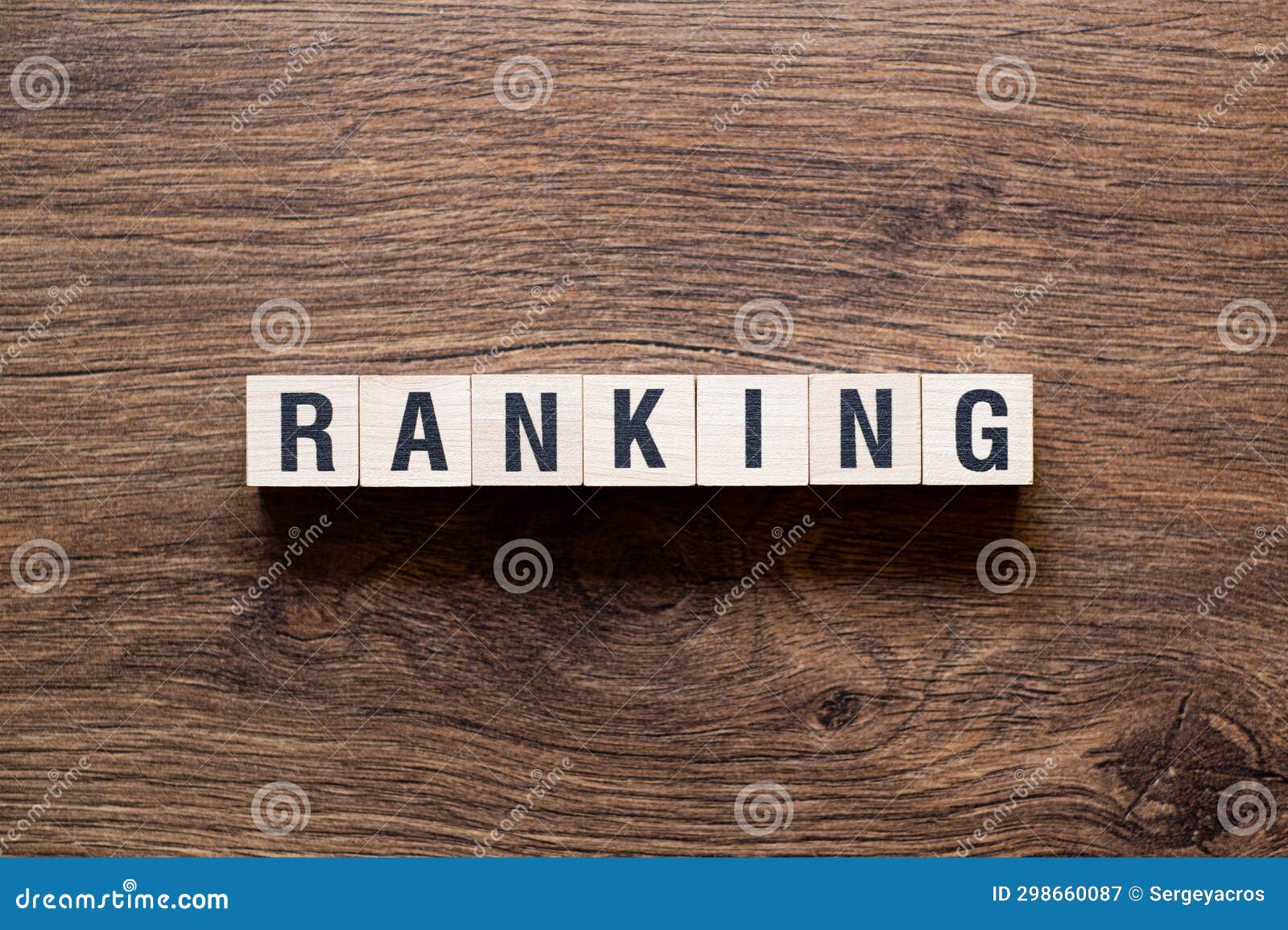Ranking - Word Concept on Building Blocks, Text Stock Image - Image of ...
