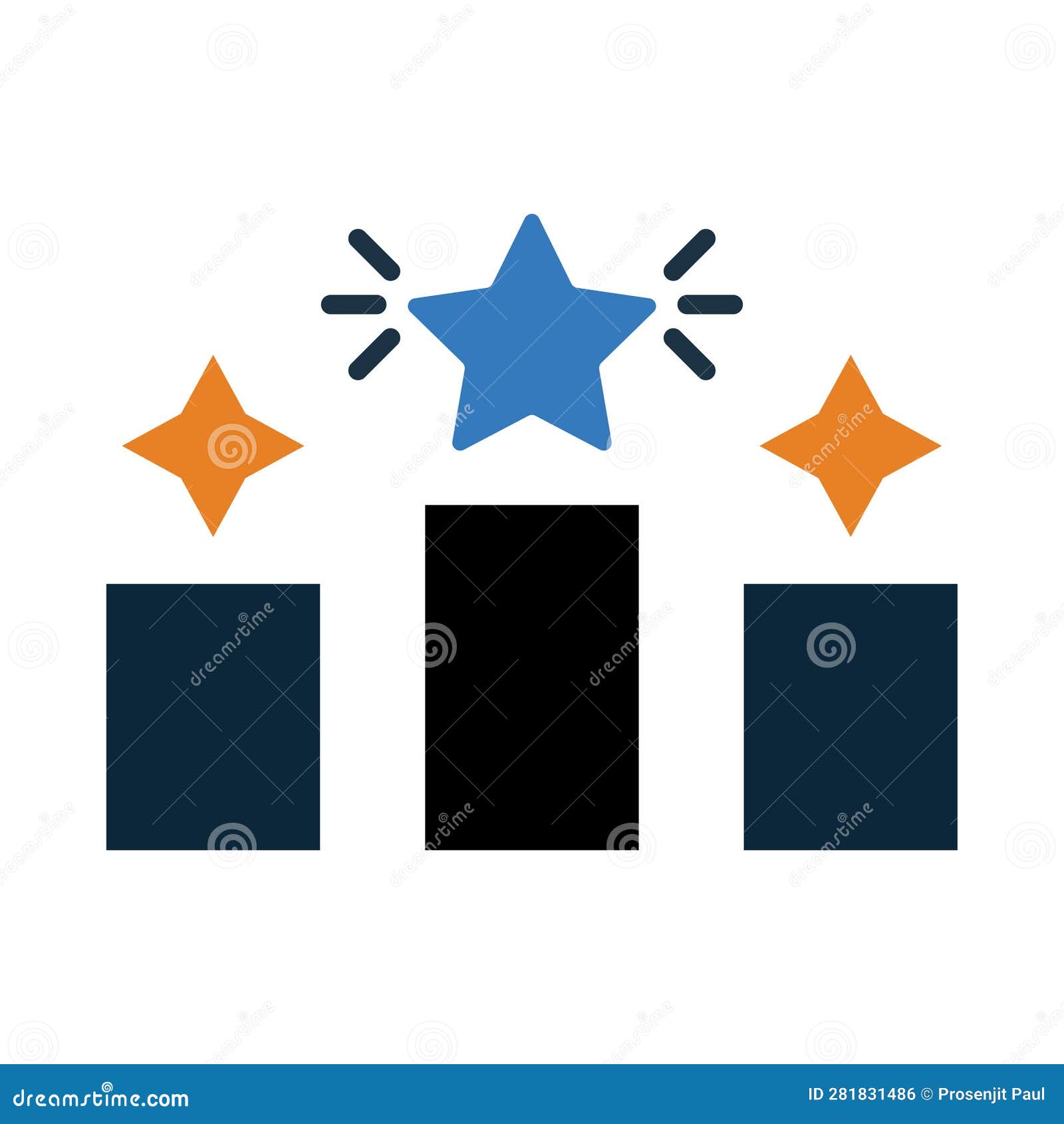 Rankings, Star Rank, Competitive Advantage Icon Vector Illustration ...