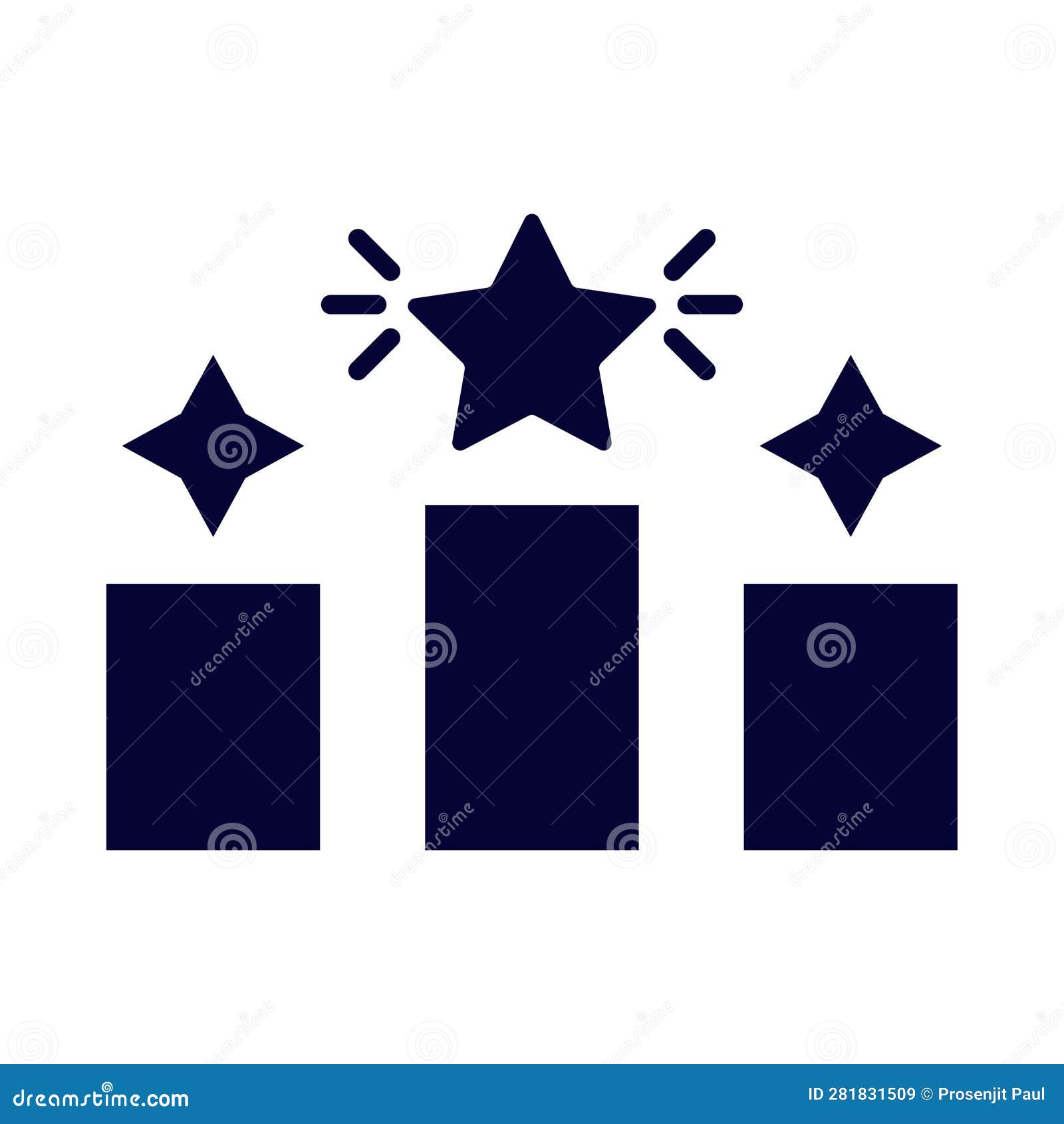 Rankings, Star Rank, Competitive Advantage Icon Vector Illustration ...