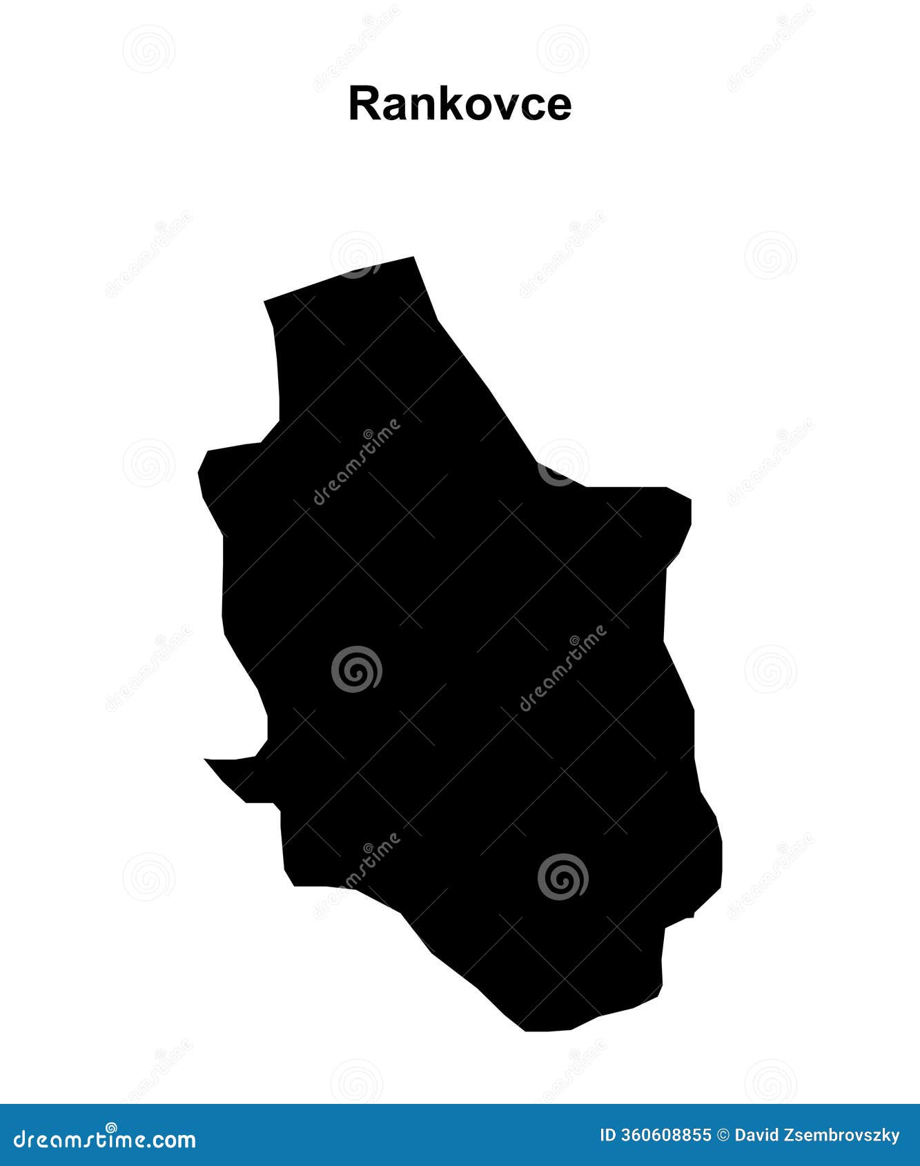 Rankovce outline map stock illustration. Illustration of template ...