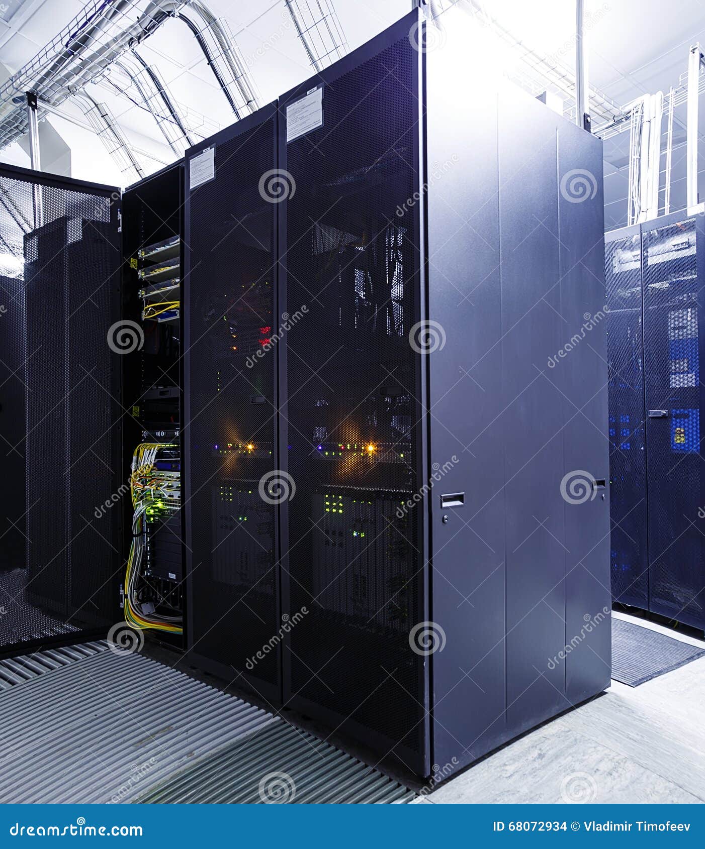Ranks Supercomputers in Server Room Stock Photo - Image of ...