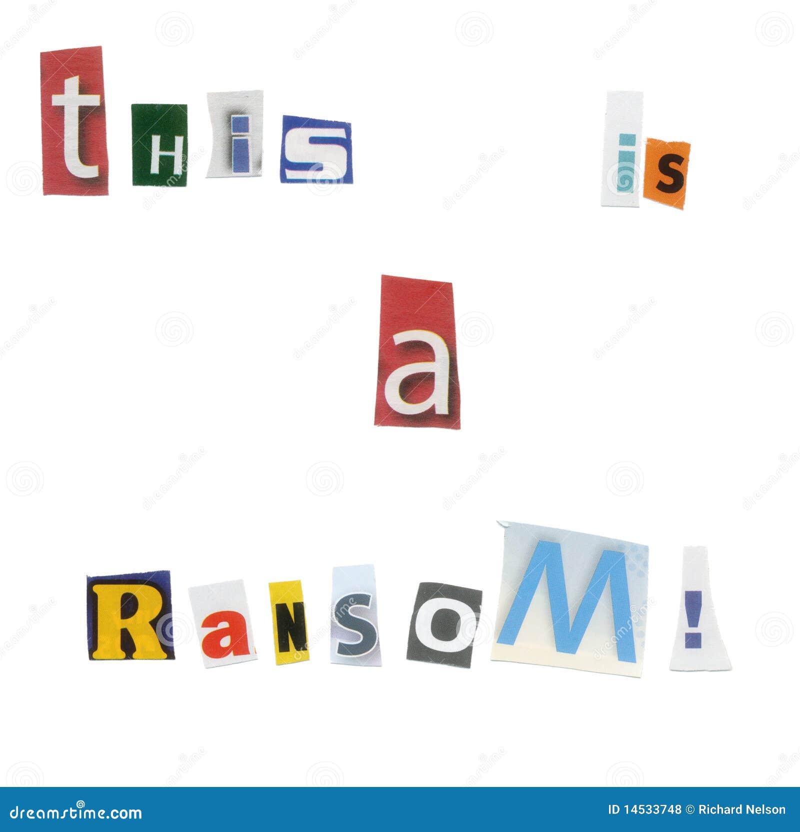 Ransom Note On Paper Royalty-Free Stock Photo | CartoonDealer.com ...