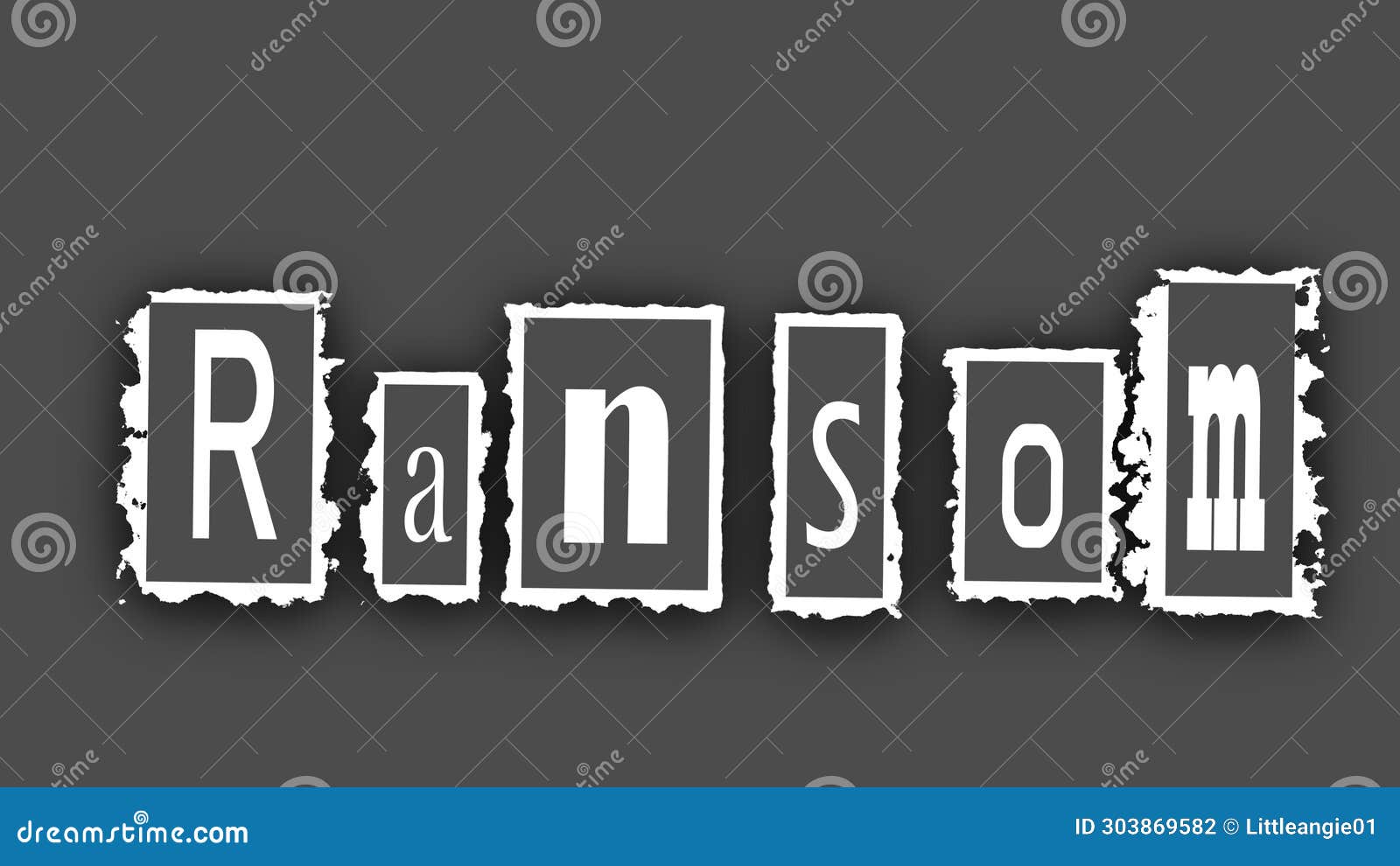 Ransom Cut Out Torn Paper Collage Style Letters Notes Cartoon Vector ...