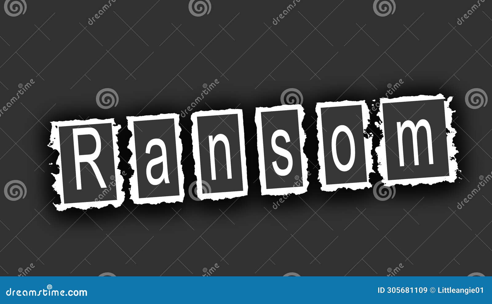 Ransom Cut Out Torn Paper Collage Style Letters Notes Cartoon Vector ...