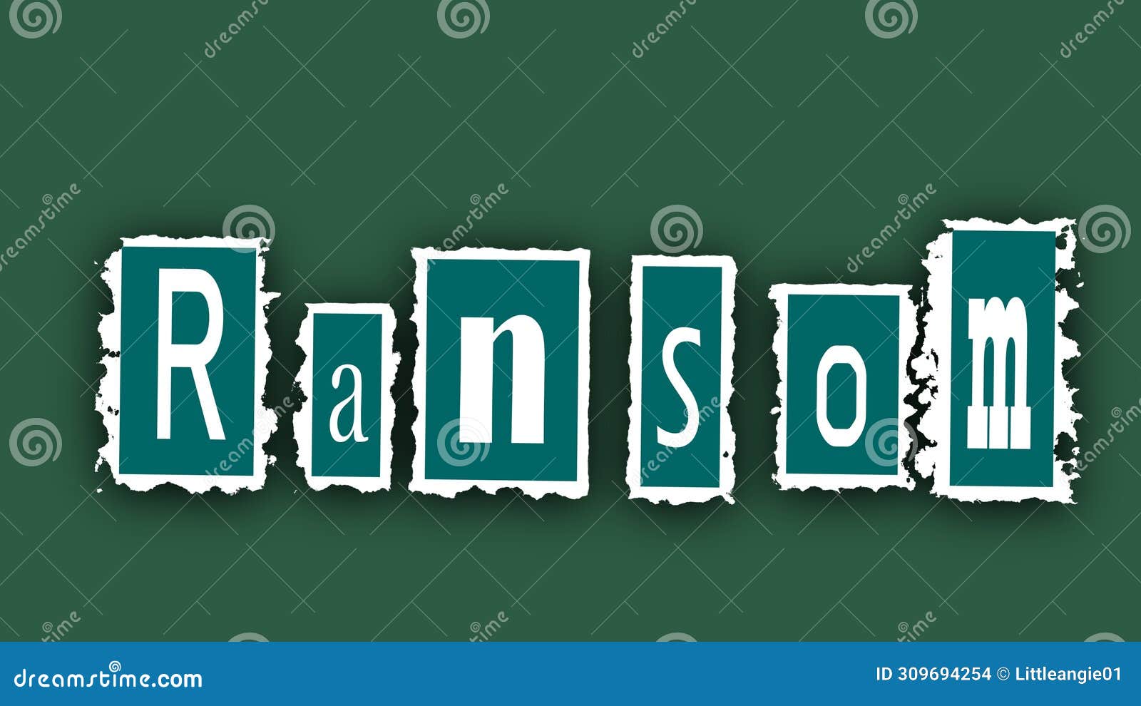 Ransom Note Cut Out Text on Torn Paper Effect Black and White Stock ...