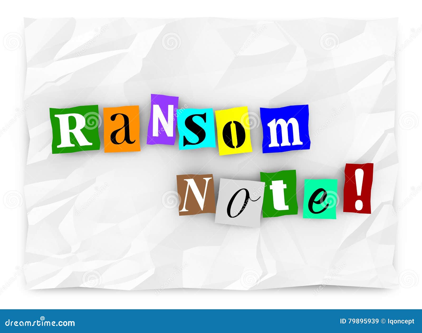 Ransom Note Message Threat Kidnapping Demand Stock Illustration ...