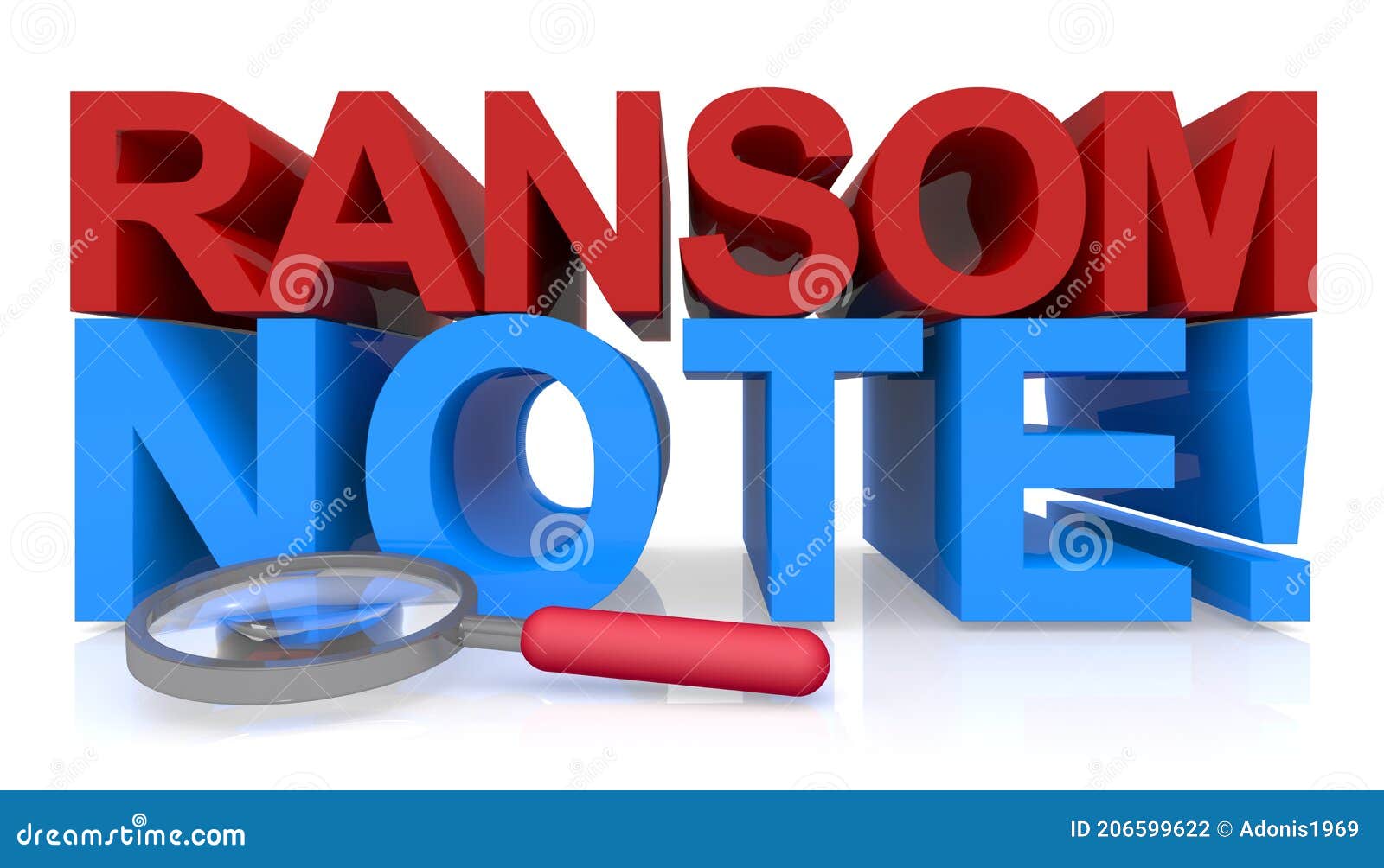 Ransom note on white stock illustration. Illustration of conceptual ...