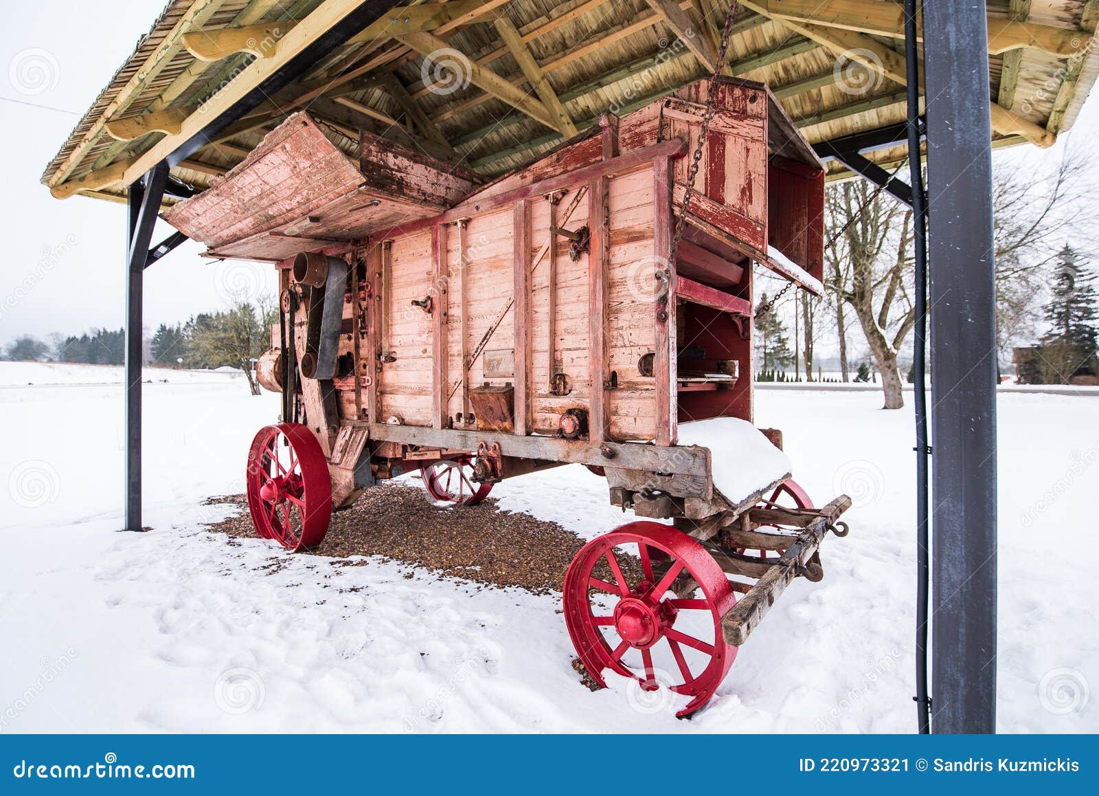 Ransomes Sims And Jefferies Threshing Machine Stock Photo ...