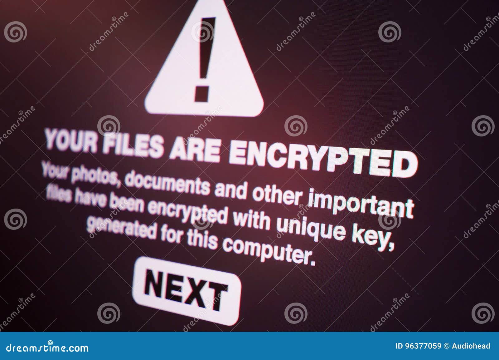Ransomware imagen de archivo. Imagen de bloqueo, estafa - 96377059
