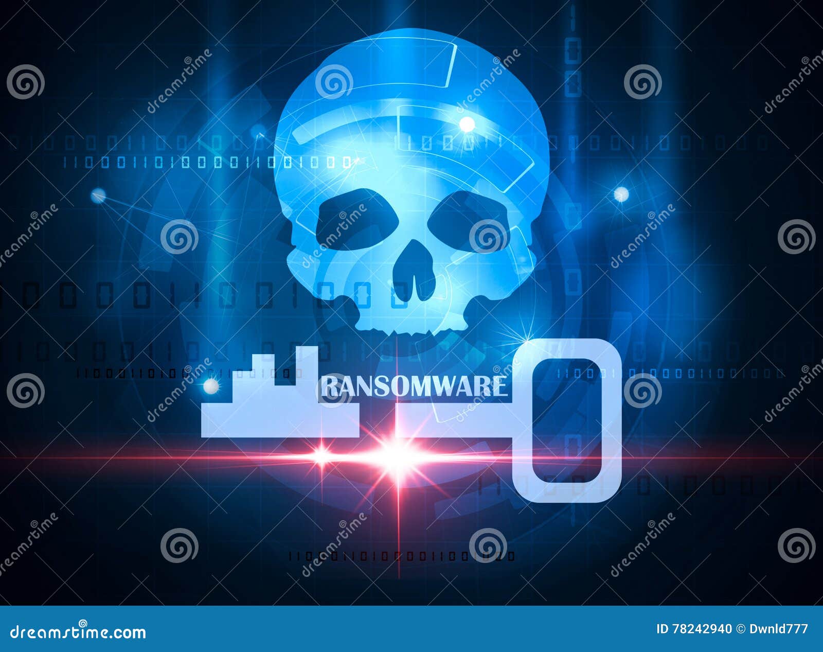 Ransomware alert stock illustration. Illustration of adware - 78242940