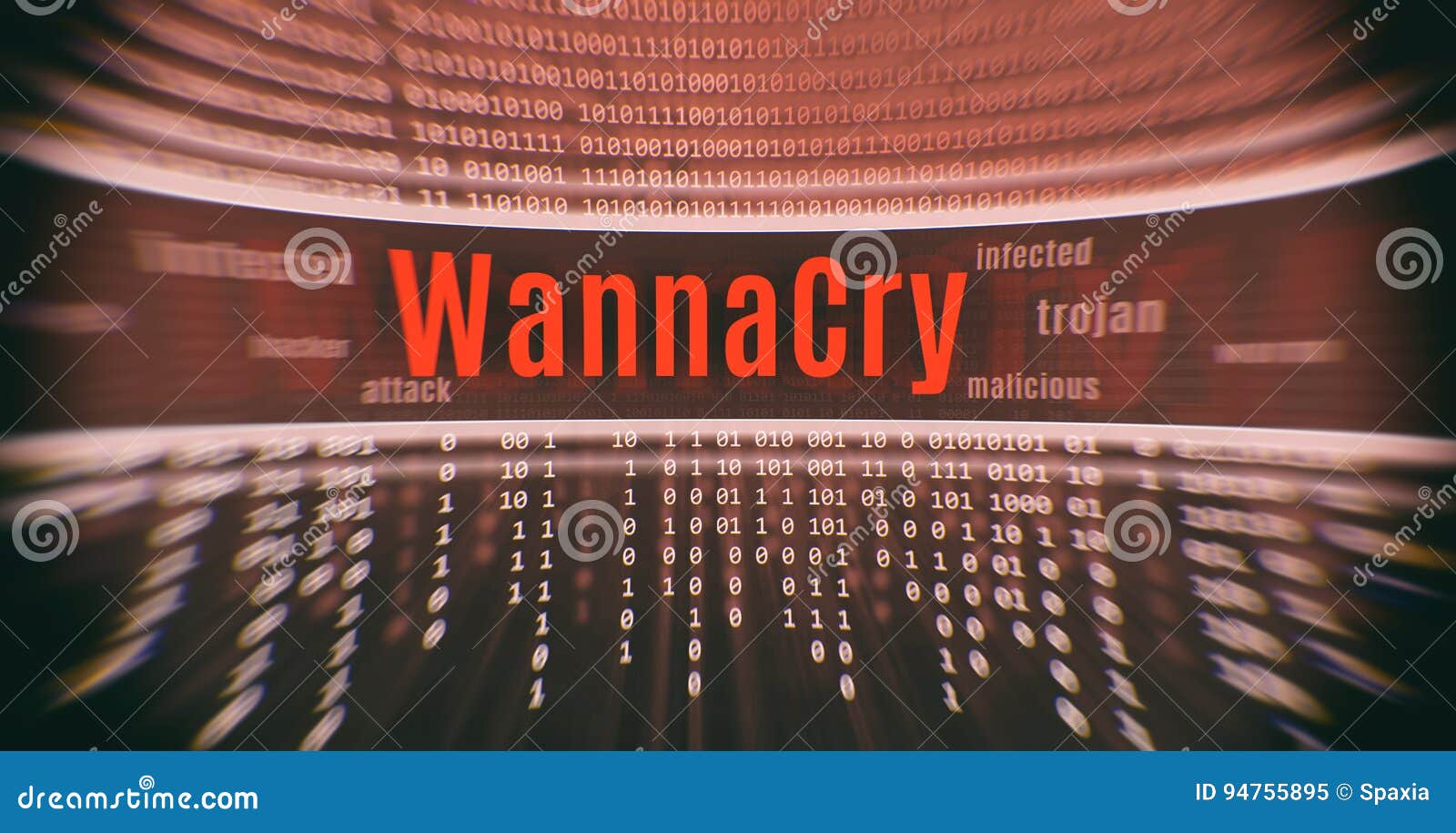 Ransomware Attack WannaCry. Cyber Attack Stock Illustration ...