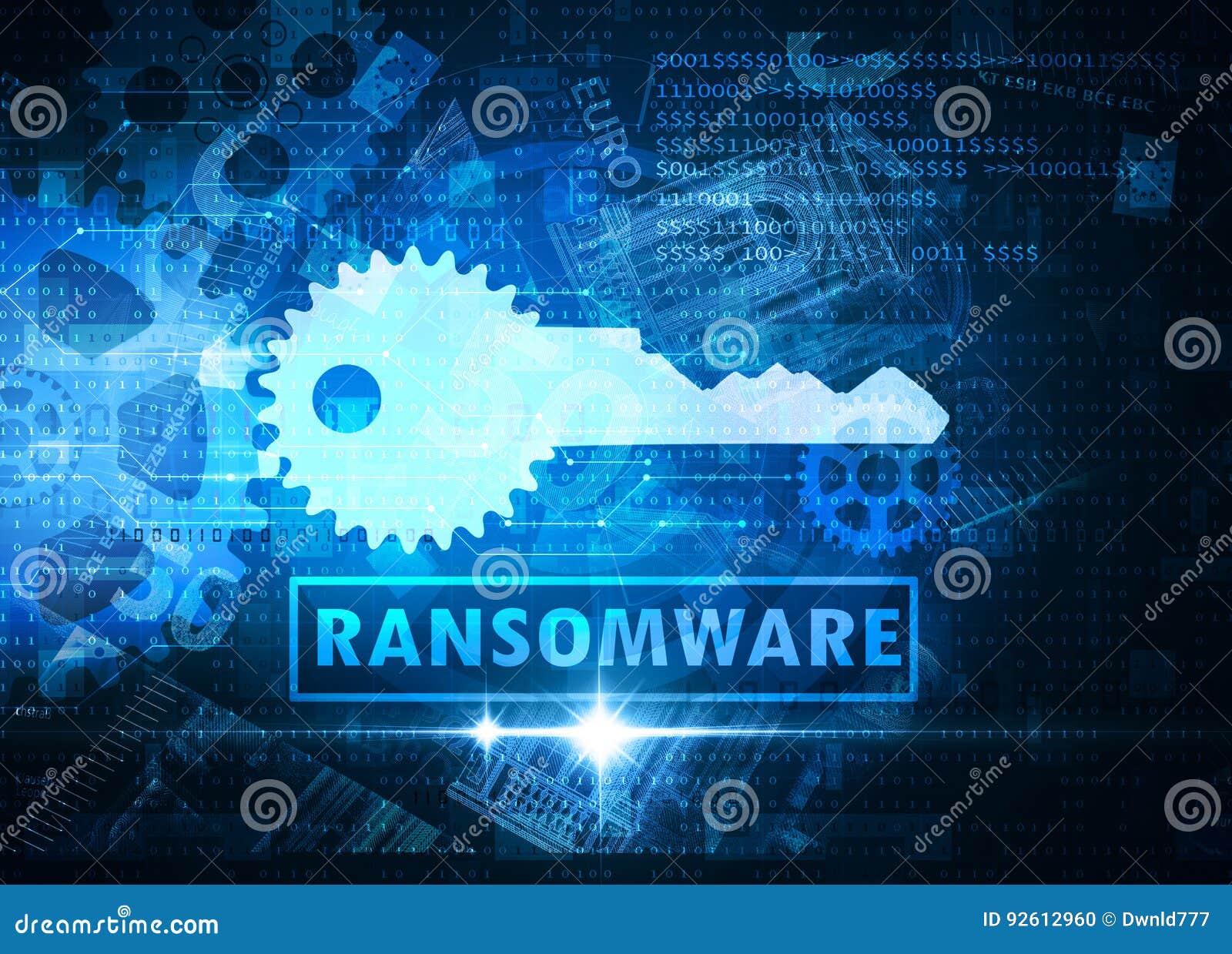 Ransomware stock illustration. Illustration of symbol - 92612960