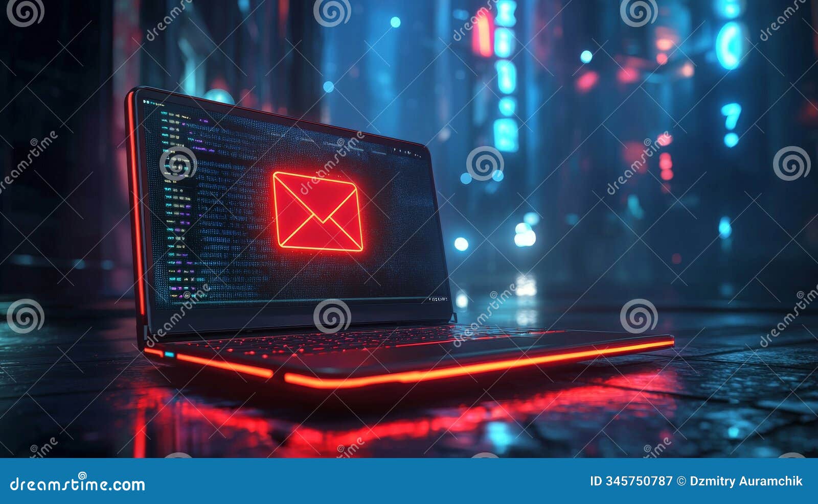 A Ransomware Email Phishing Attack is Displayed on a Computer Screen As ...
