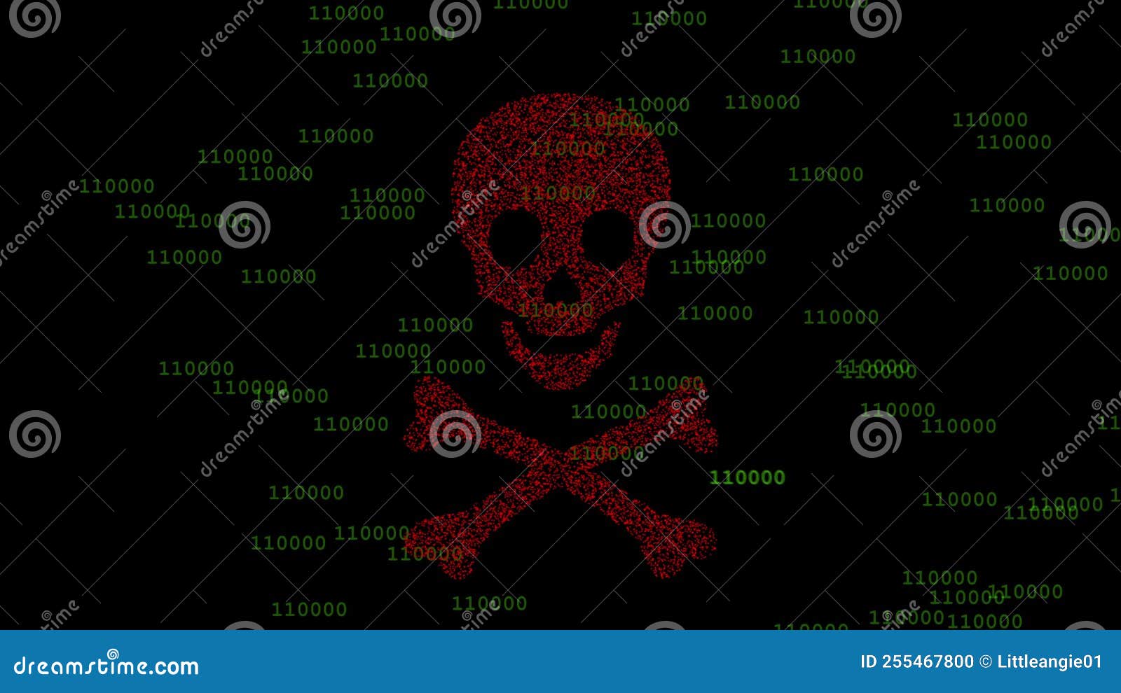 Ransomware Hacker Cyber Attack on Computer Animation Concept Stock ...