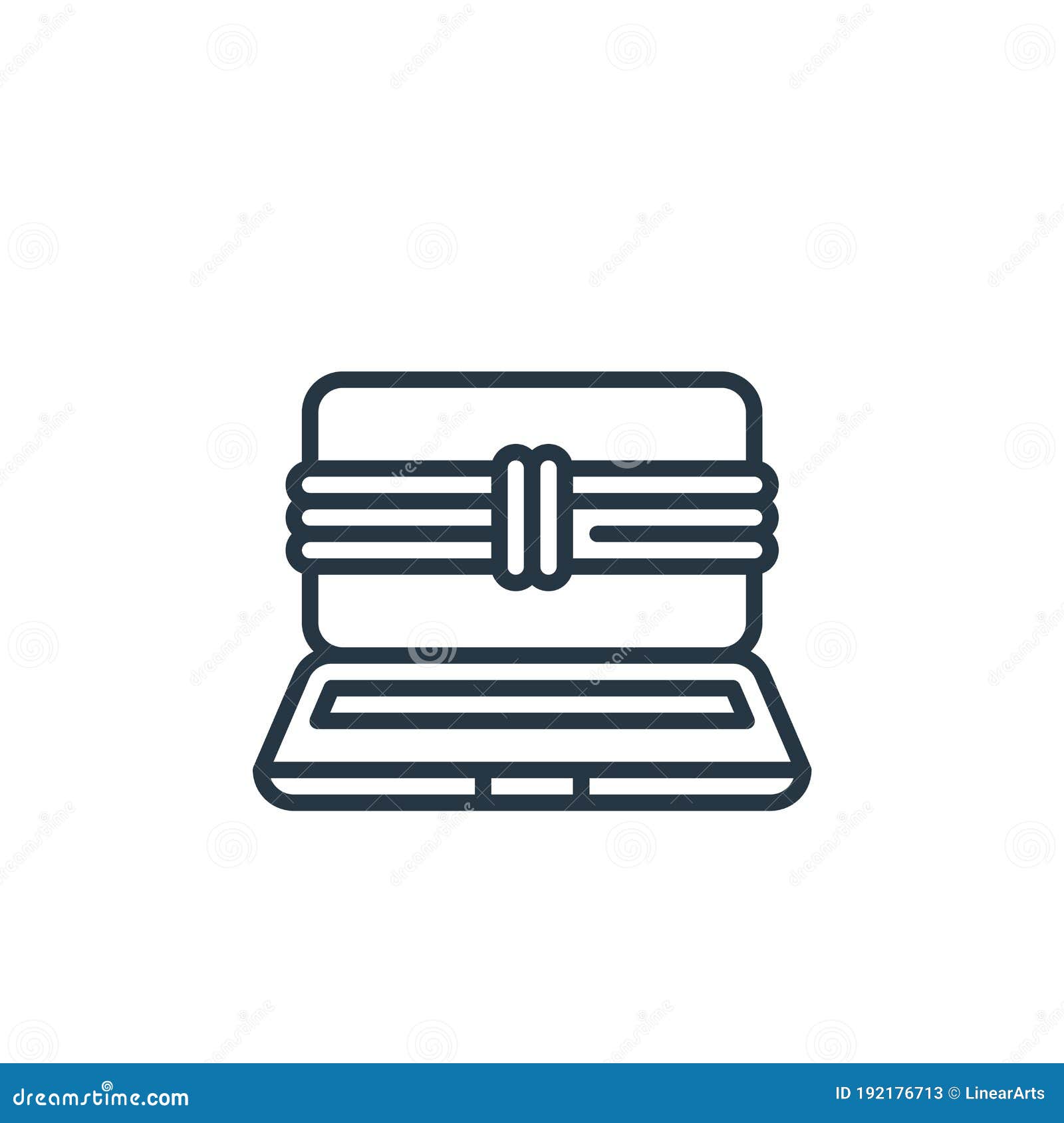 Ransomware Icon Vector from Cyber Security Concept. Thin Line ...