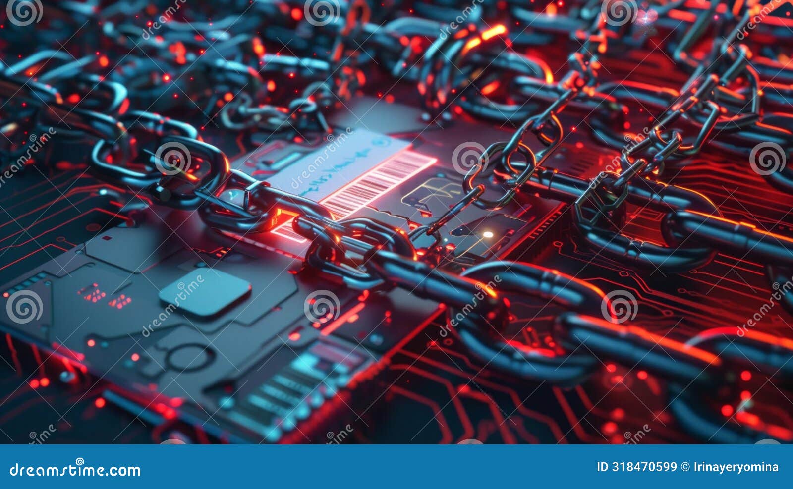 Ransomware Lockdown on Computer Hardware Stock Image - Image of ...