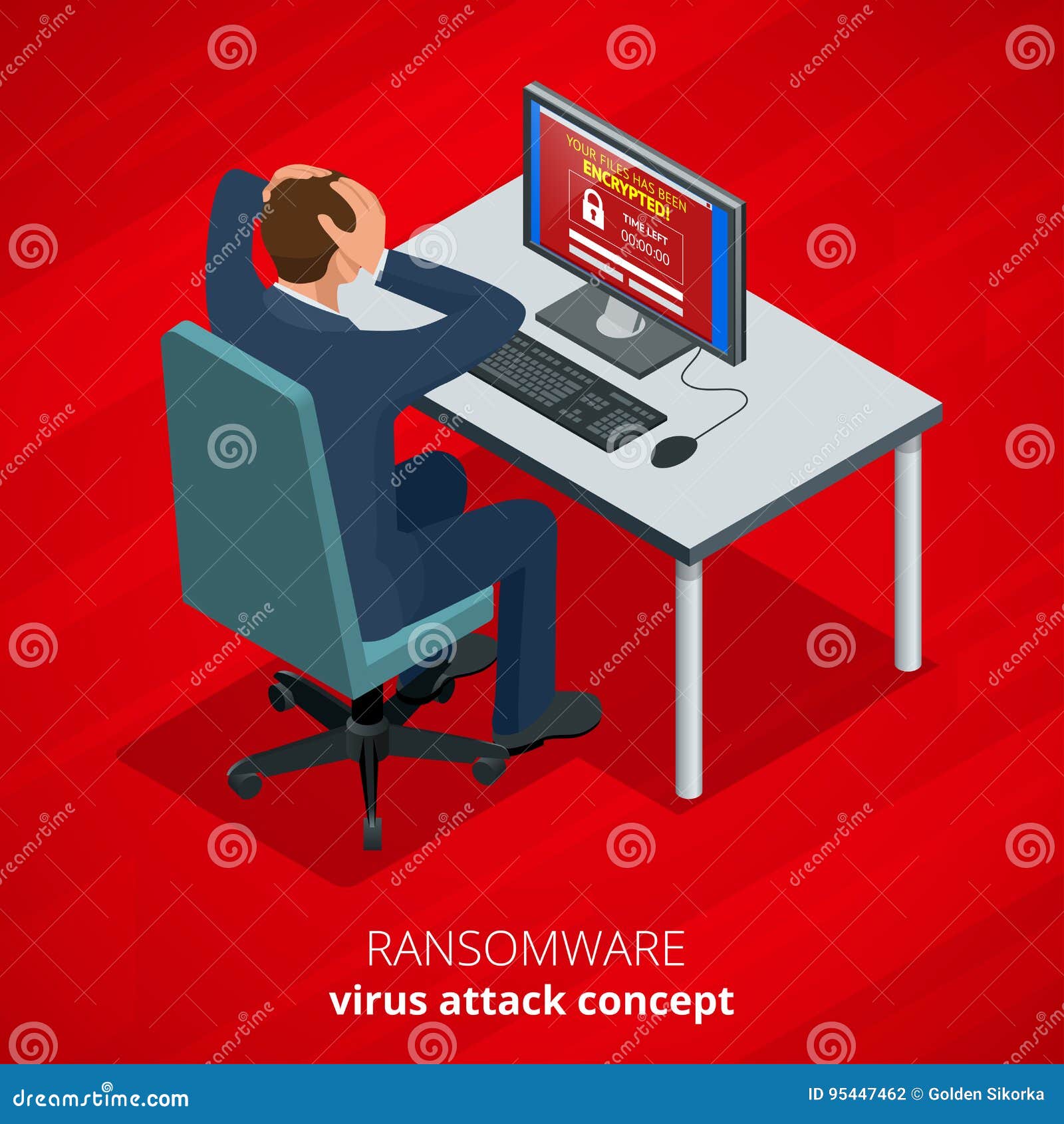 Ransomware, Malicious Software That Blocks Access To The Victims Data ...