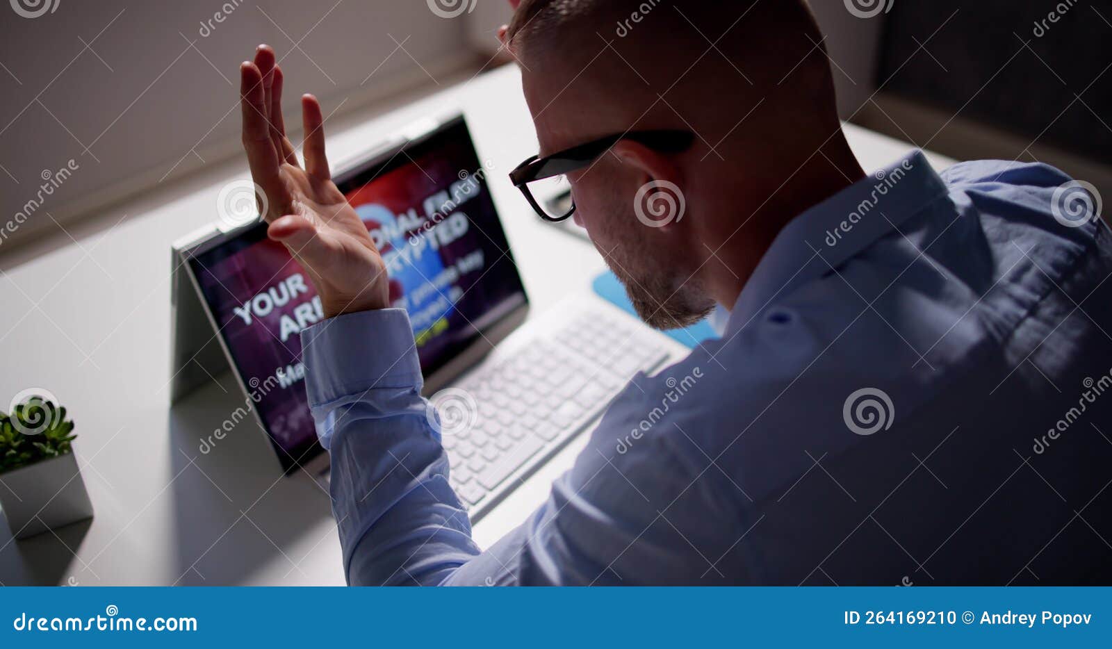 Ransomware Malware Cyber Attack Stock Photo - Image of breach, screen ...
