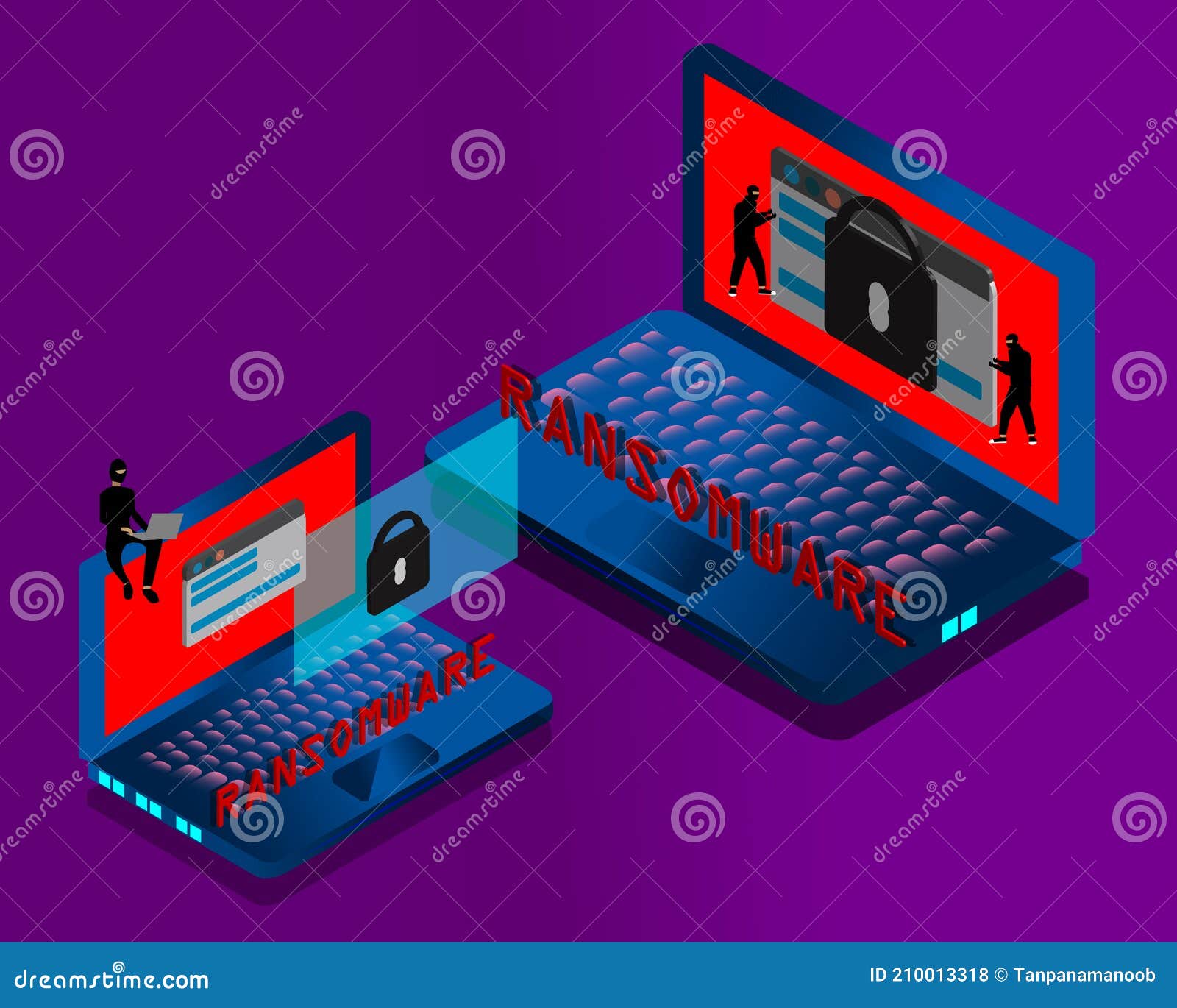 Ransomware ilustración del vector. Ilustración de clave - 210013318